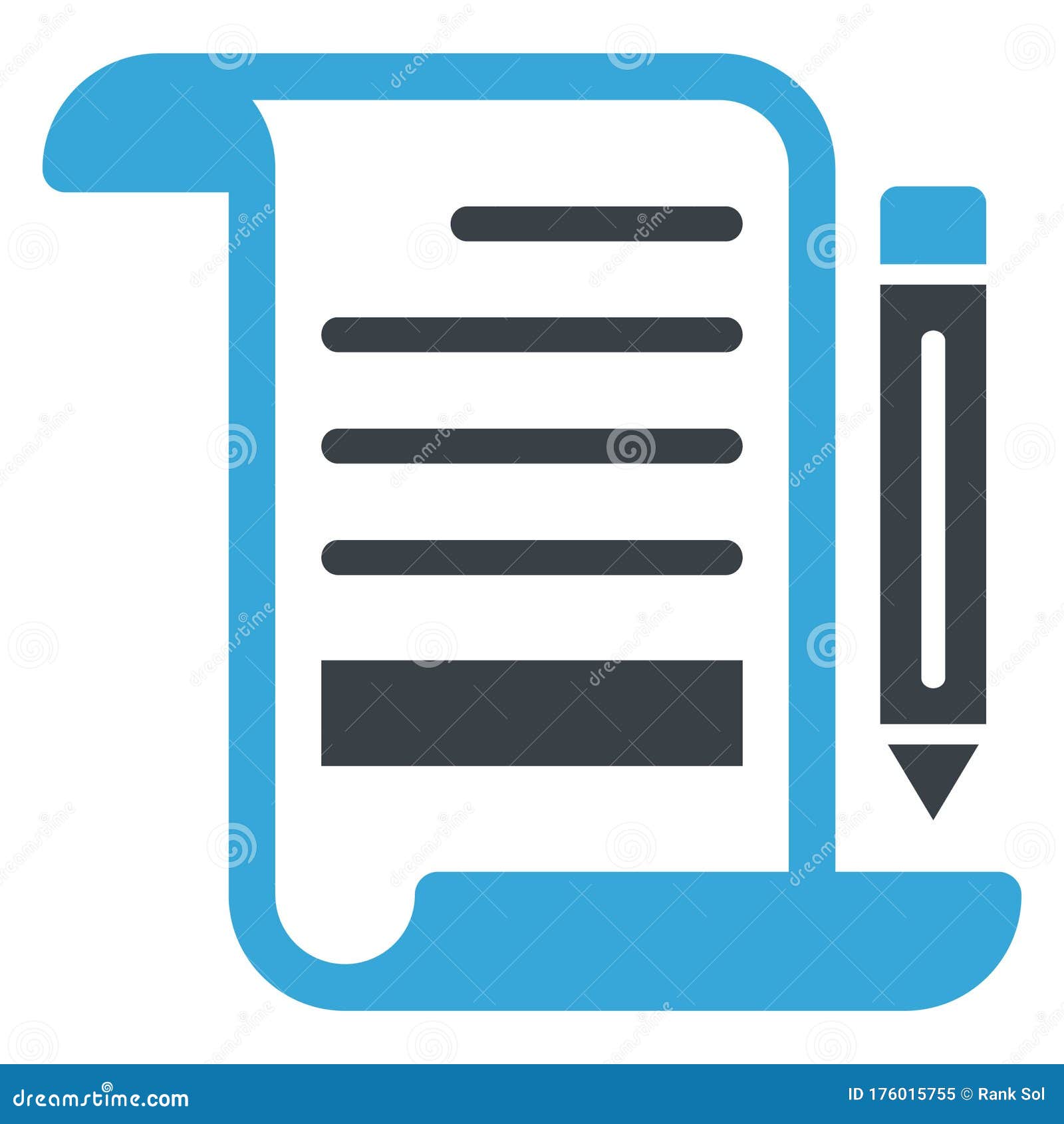 File, Notes Vector Icon Which Can Easily Modify Stock Vector ...