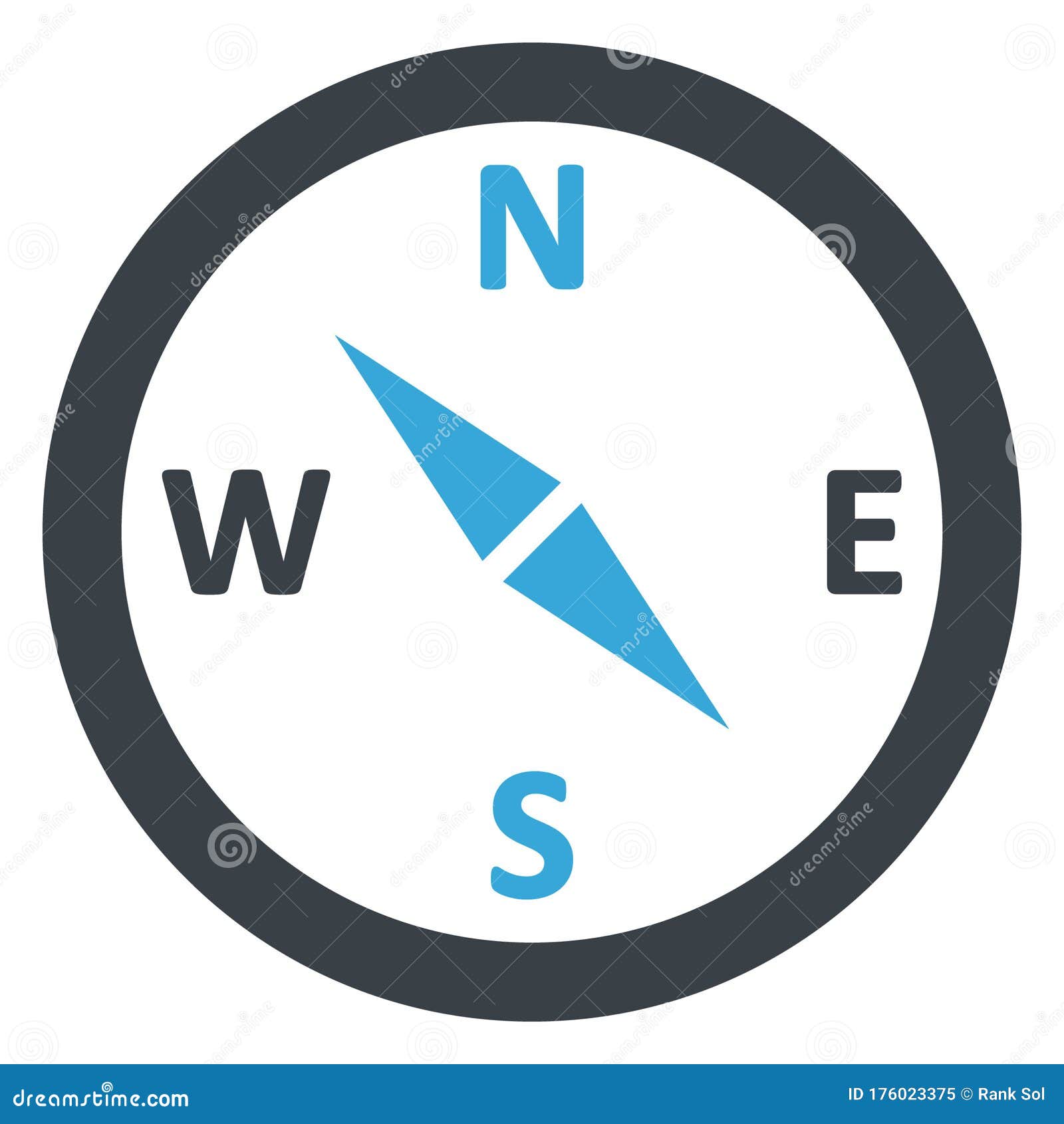 Compass, Directional Tool Vector Icon Which Can Easily Modify Stock ...