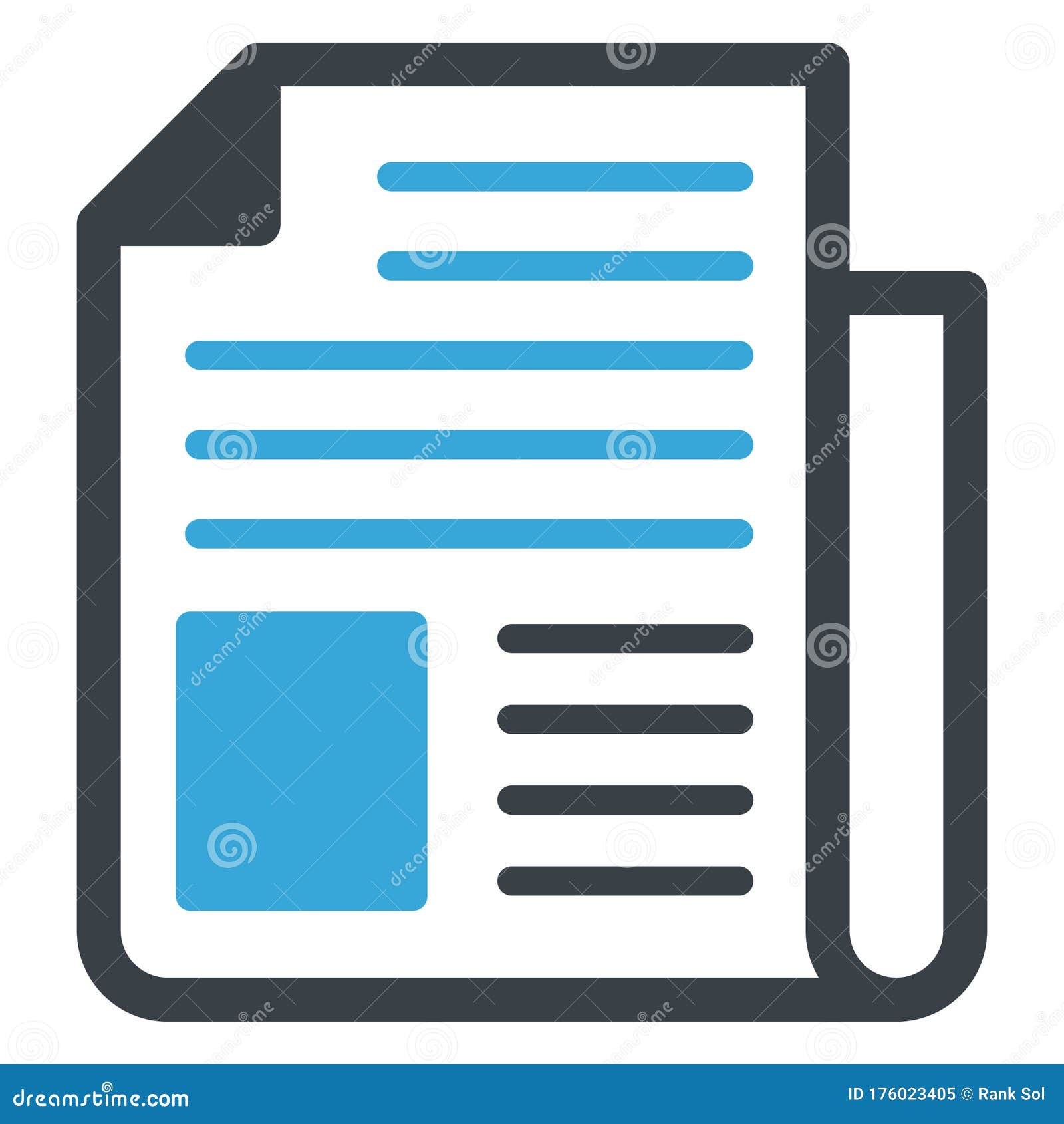 Article, Journal Vector Icon Which Can Easily Modify Stock Vector ...