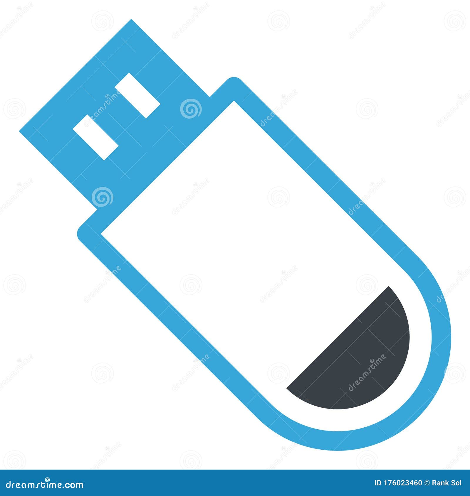 Memory Stick, Pen Drive Vector Icon Which Can Easily Modify Stock ...