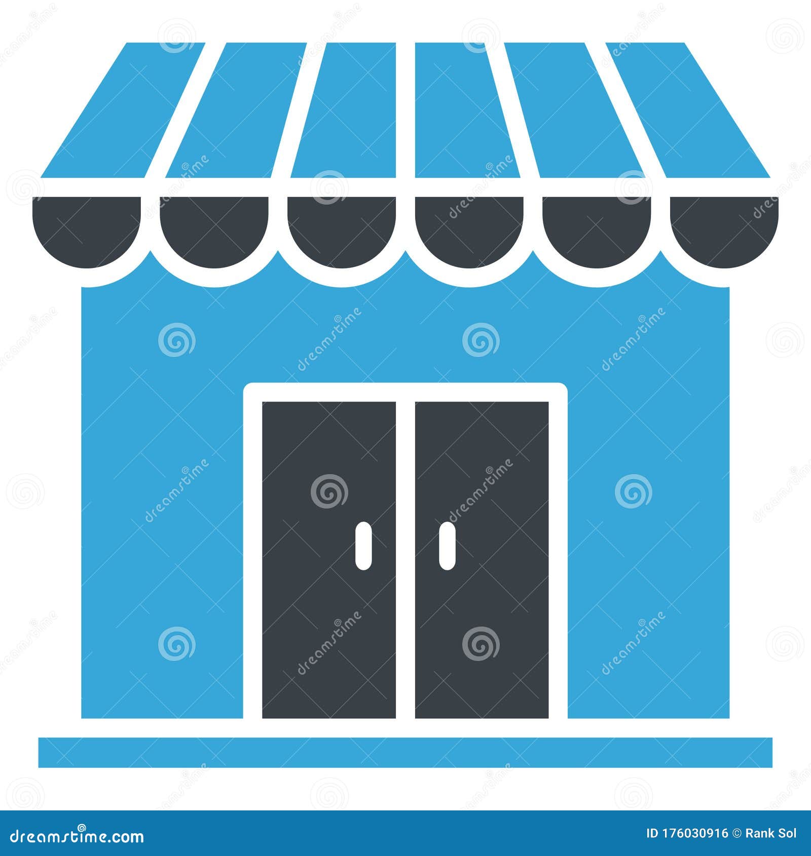 Market, Retail Shop Vector Icon Which Can Easily Modify Stock Vector ...