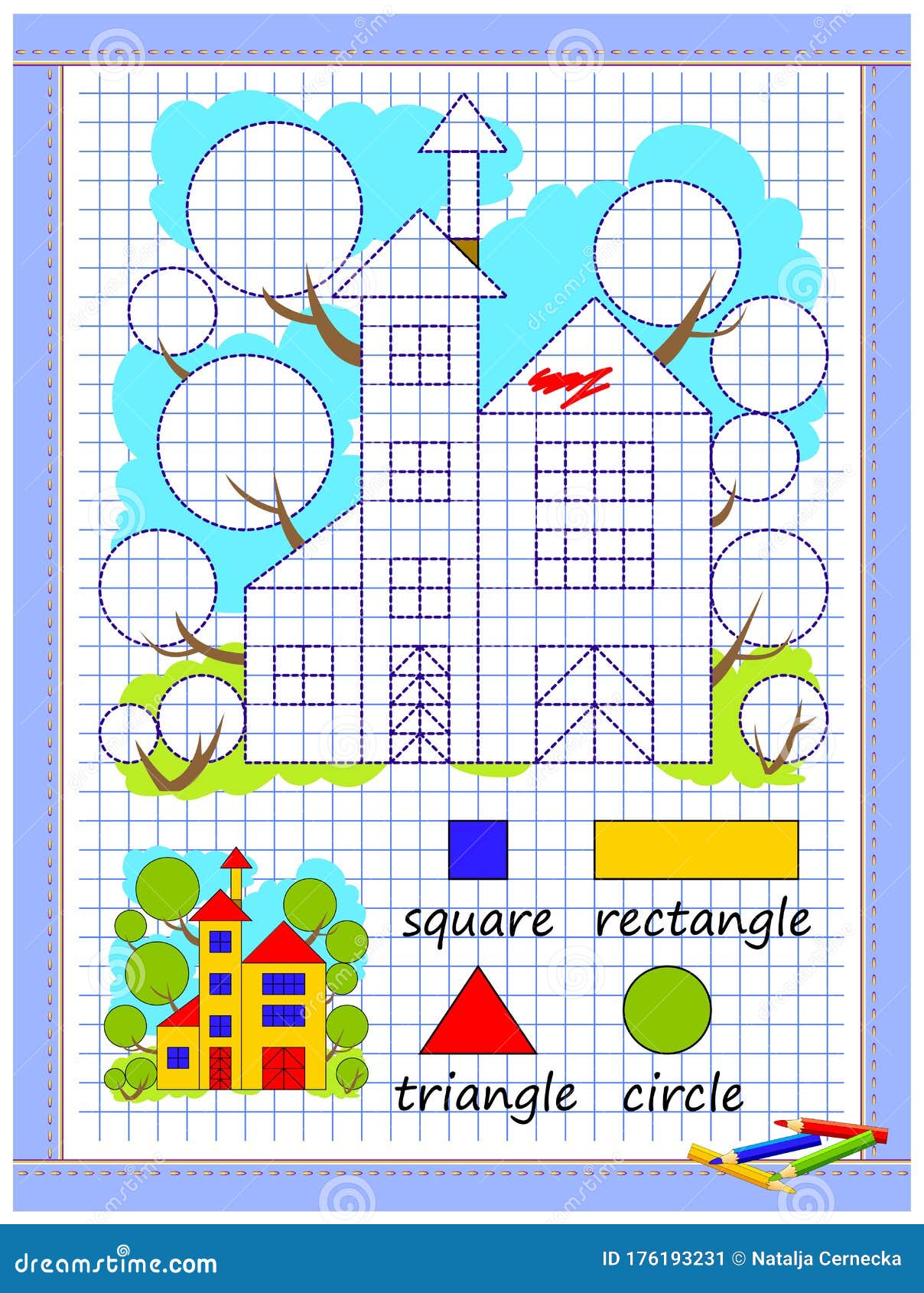 Figures Draw Set, Design Elements Of Highlighting, Red Marker Isolated ...