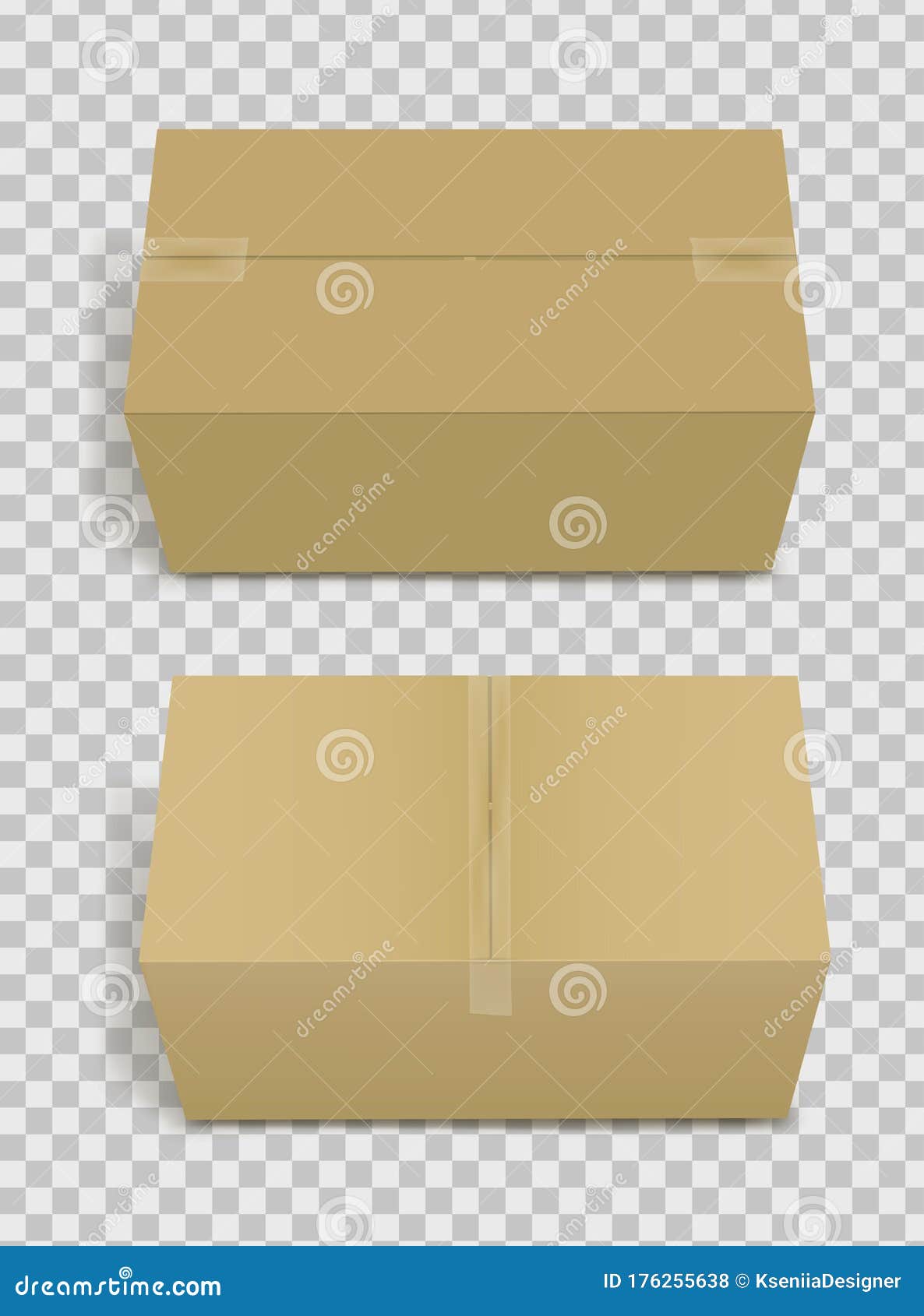 Brown Open Box. Cardboard Moving Box Stock Vector - Illustration of canned, container: 176255638