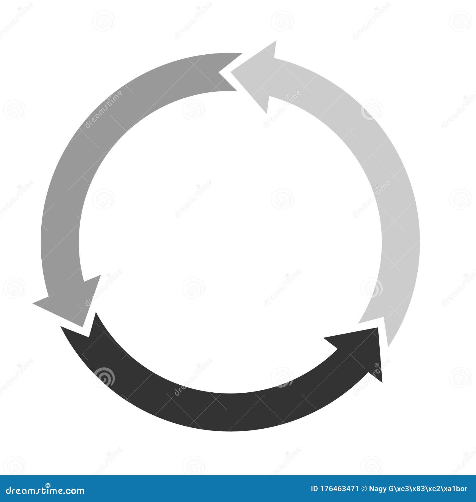 ARROW in CIRCLE for INFOGRAPHIC. TEMPLATE SYMBOL for DIAGRAM ...
