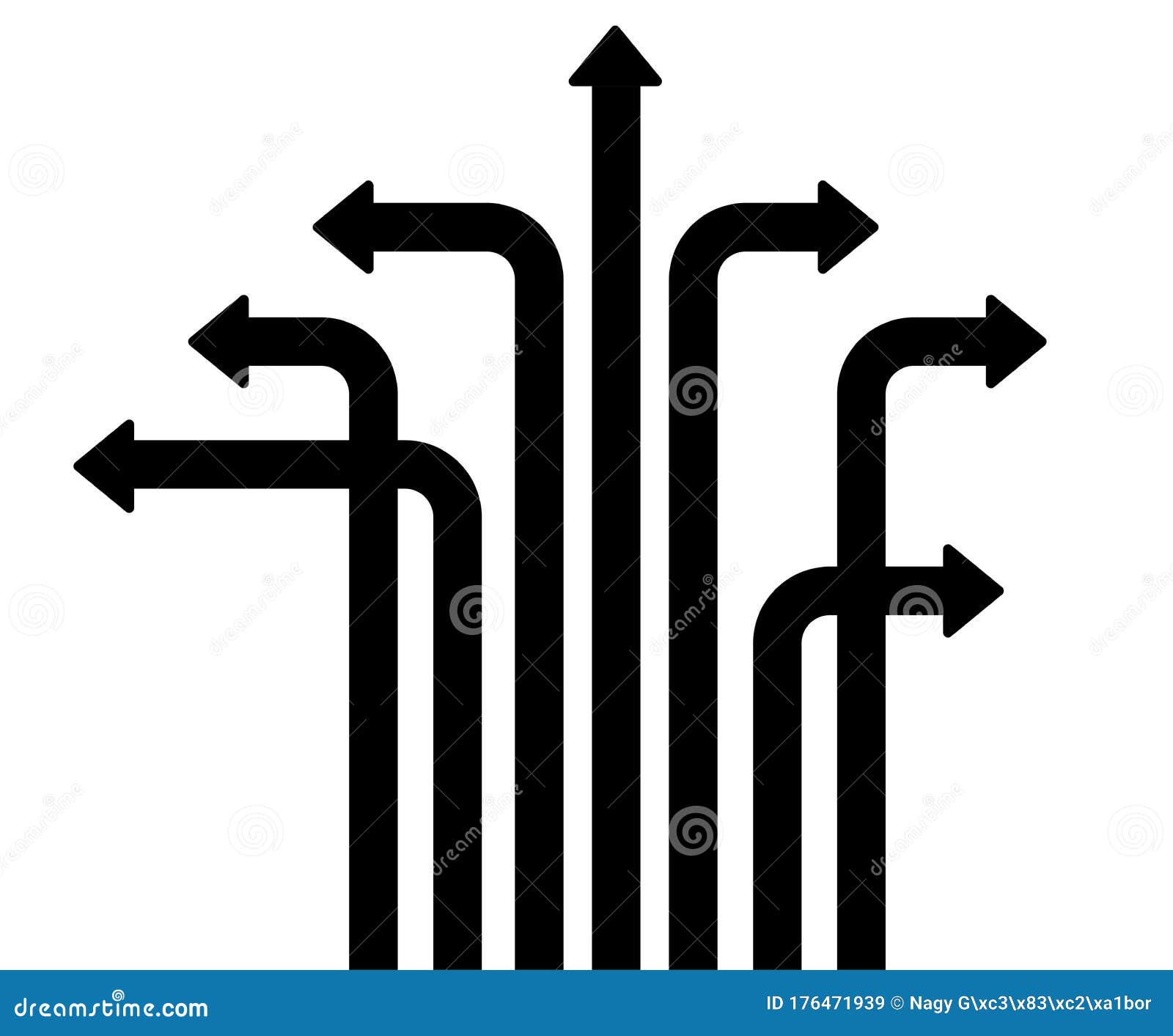 DIRECTION of ARROW. GRAPHIC ELEMENTS. Stock Vector - Illustration of ...