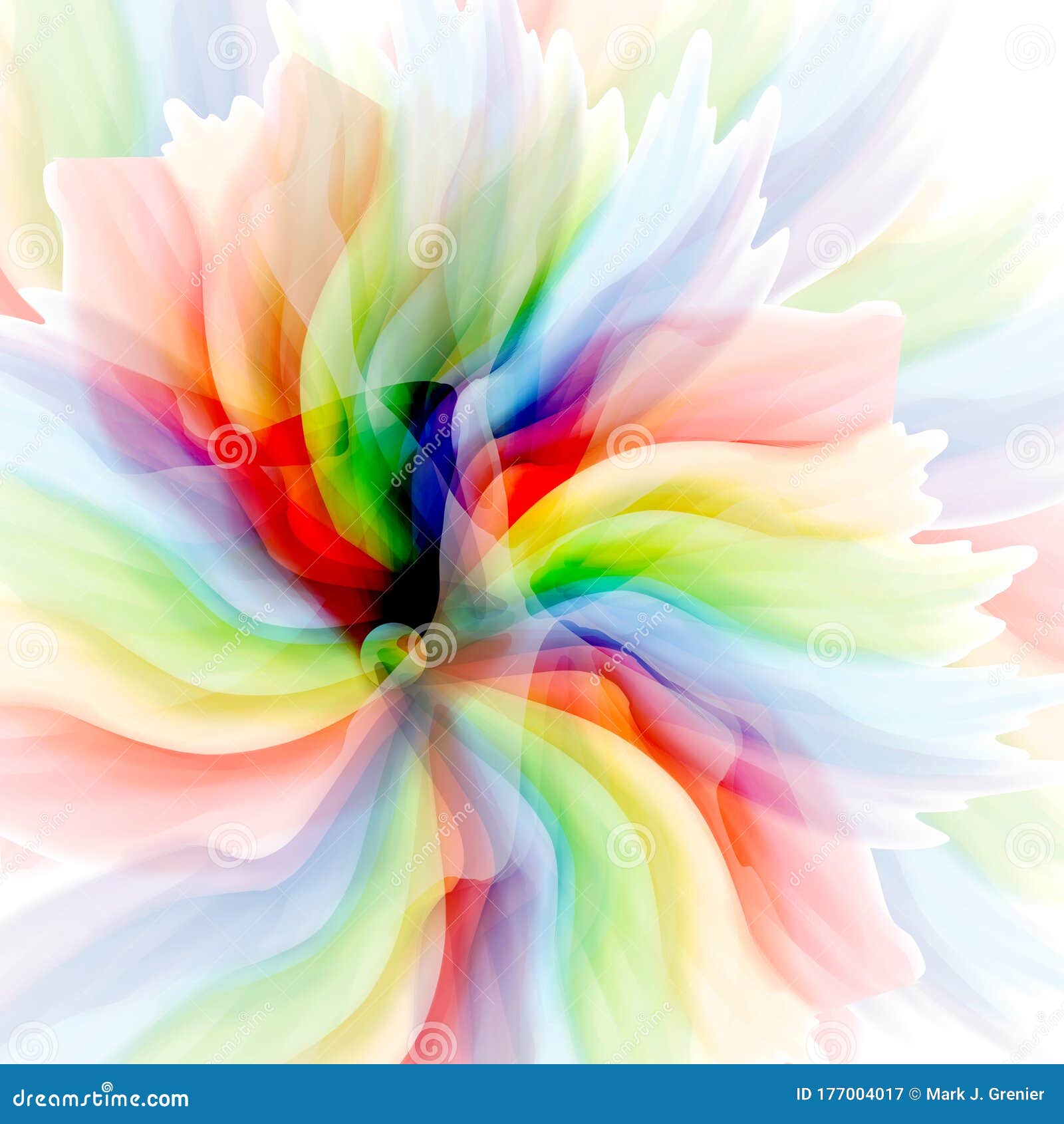 A Splash of Rainbow Colors stock illustration. Illustration of ...