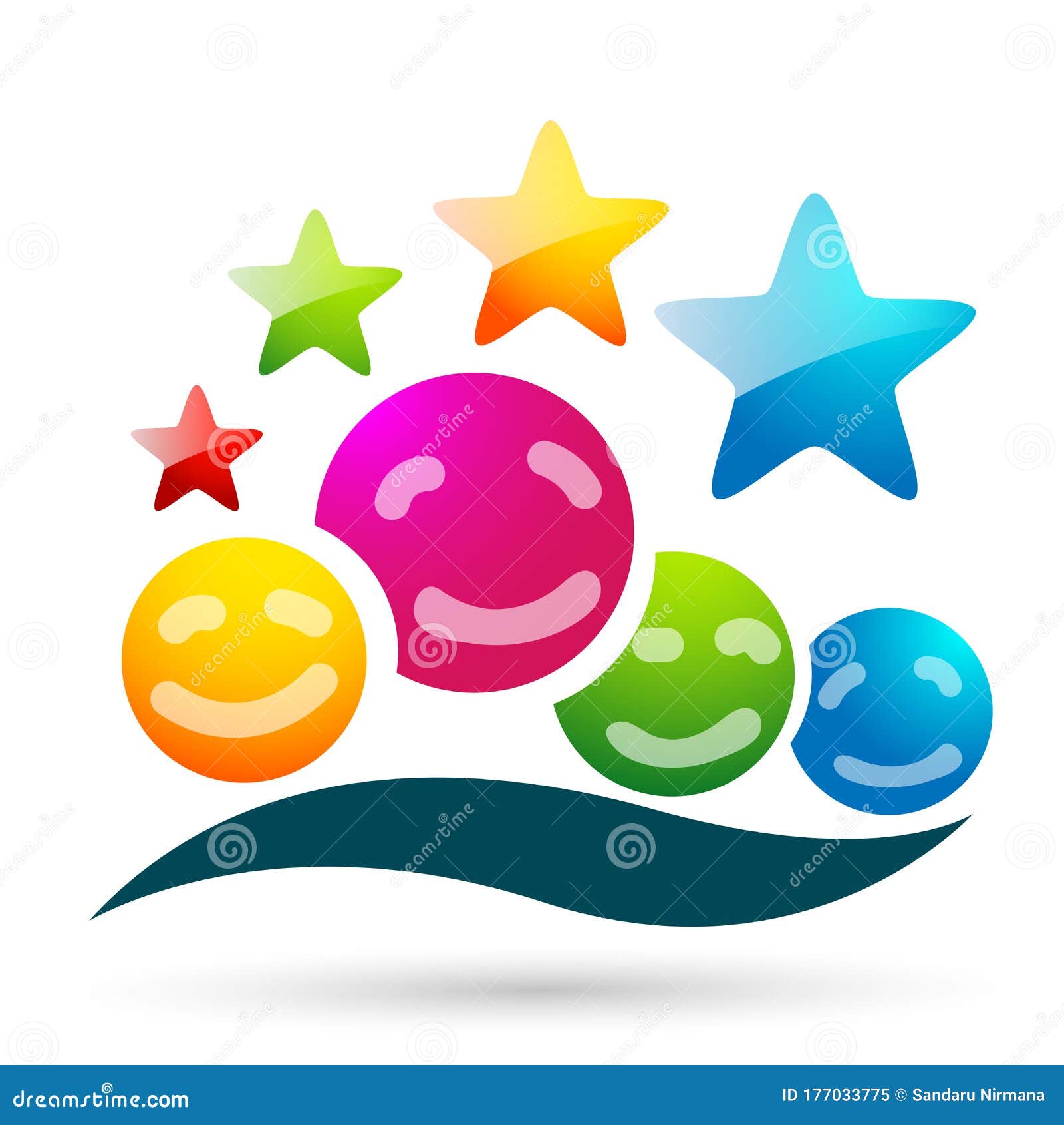 Happy Kids Care Stars Celebrations Protect Union Love Wellness ...