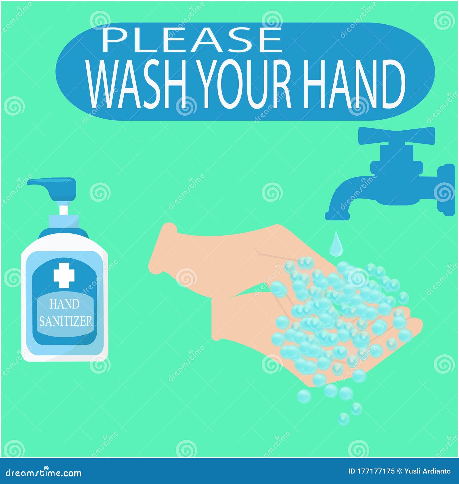 Mandatory Sign,Washing Hands Notice for Wash Your Hands Stock Vector ...
