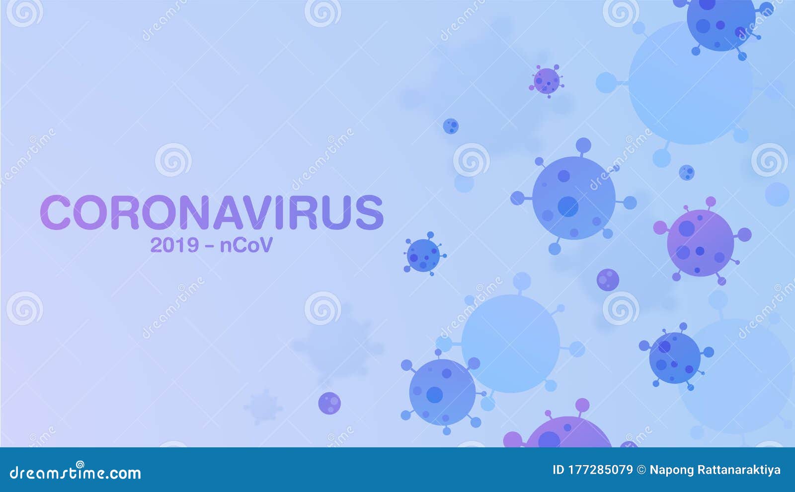 Coronavirus and Covid-19 Outbreaking Vector Background Stock Vector ...