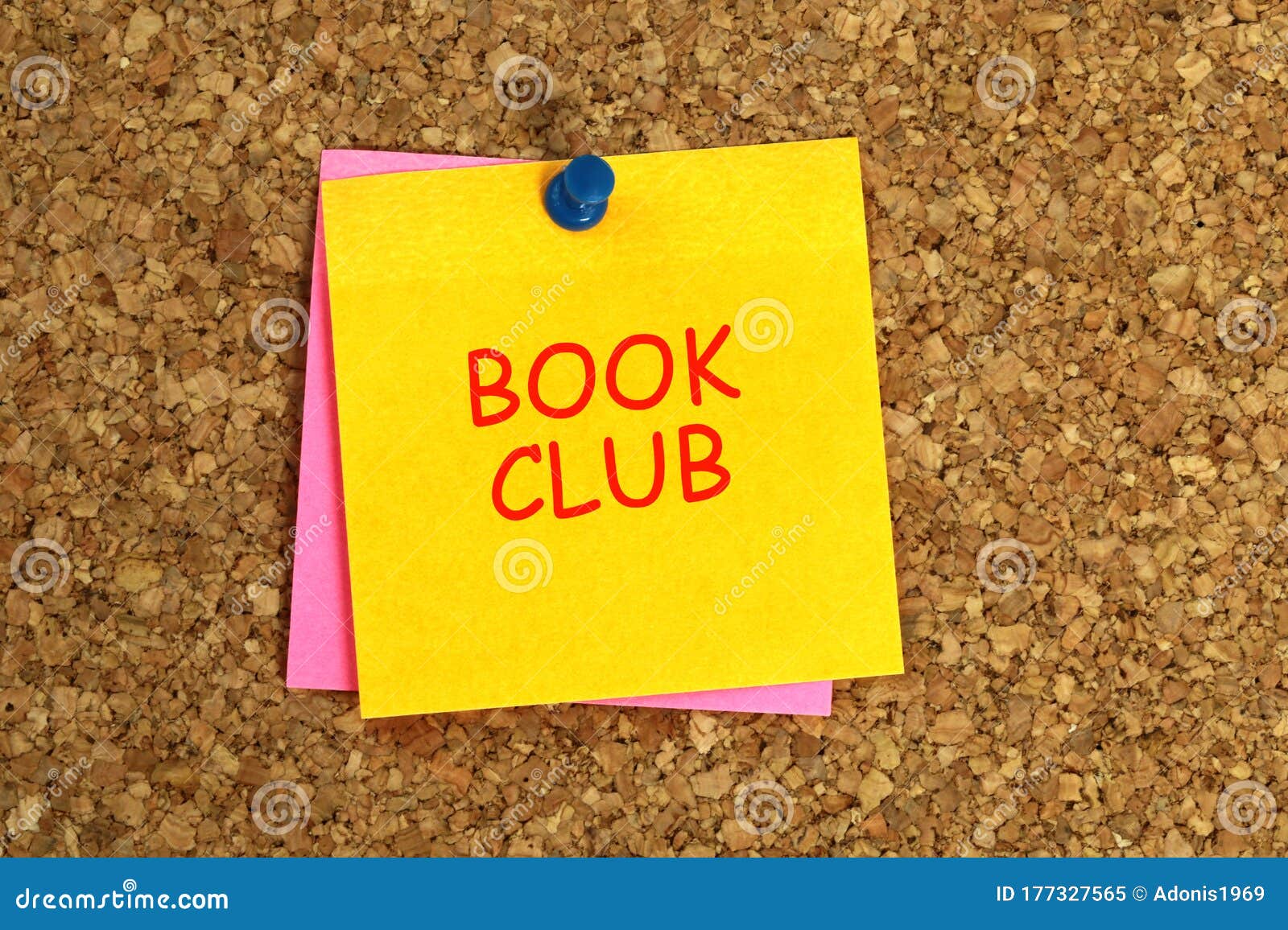 Book club post it stock image. Image of icon, orange - 177327565