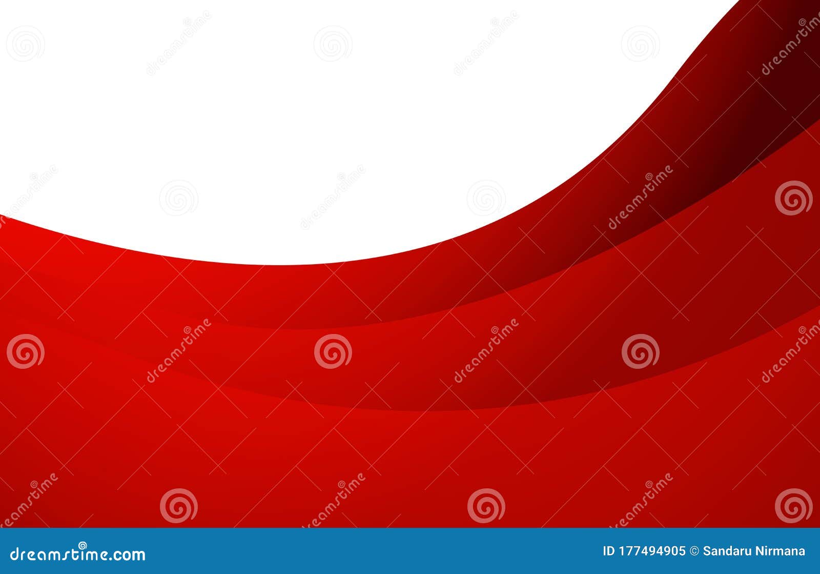 Red Vector Template Abstract Background with Curves Lines for Flyer ...