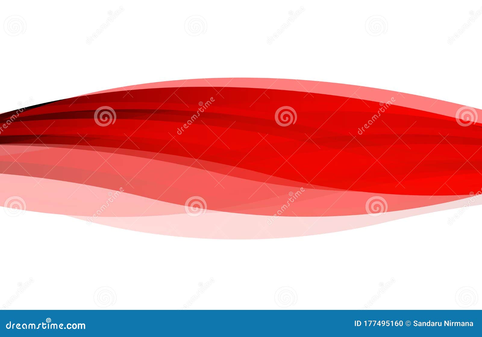 Red Vector Template Abstract Background with Curves Lines for Flyer ...