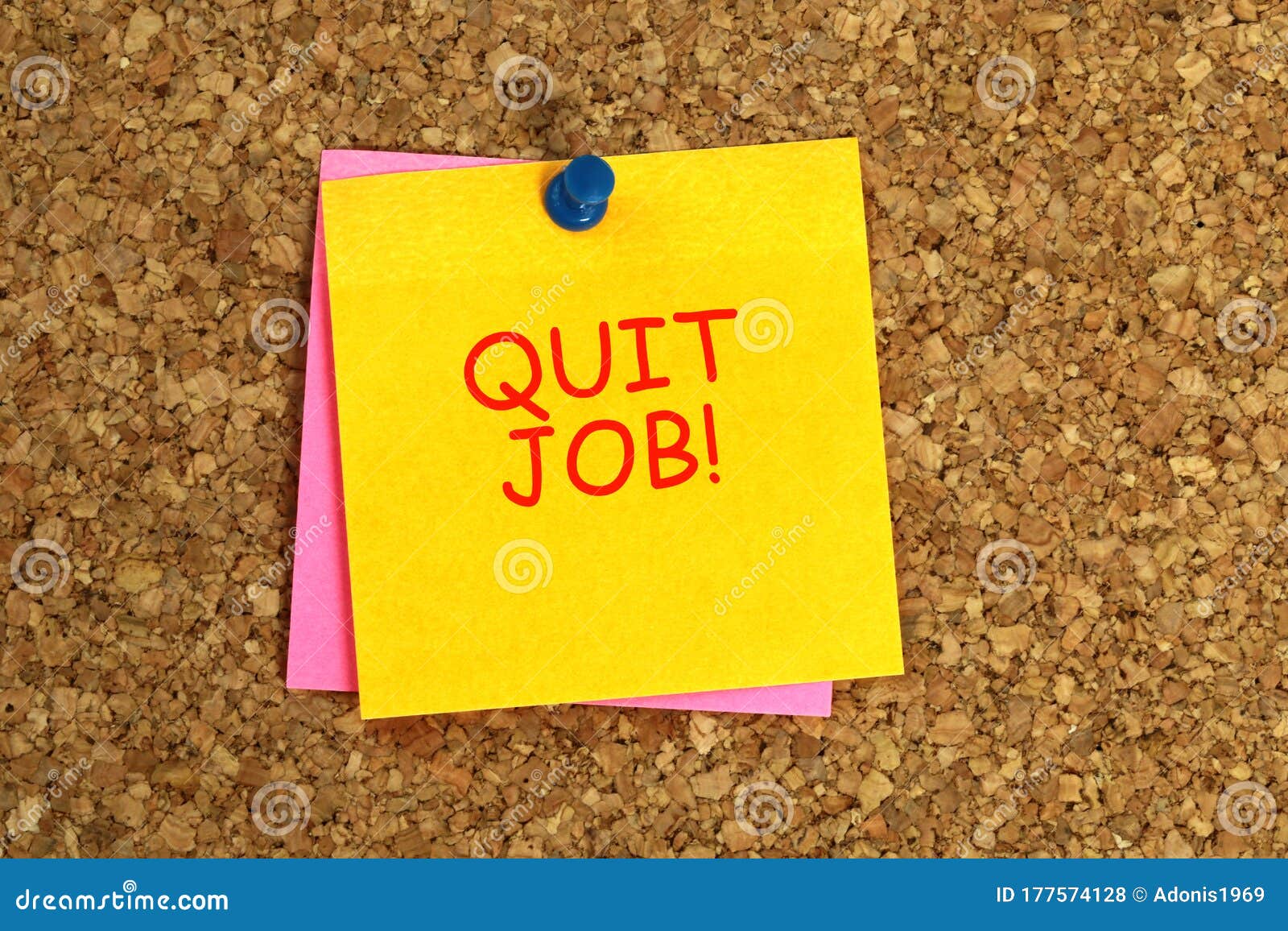 Quit job post it stock illustration. Illustration of sticky - 177574128