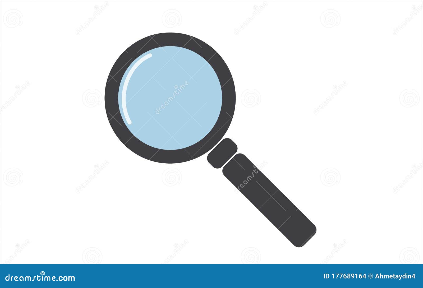 Lens Magnifier, Magnifying Glass, Search Icon Vector Illustration on ...