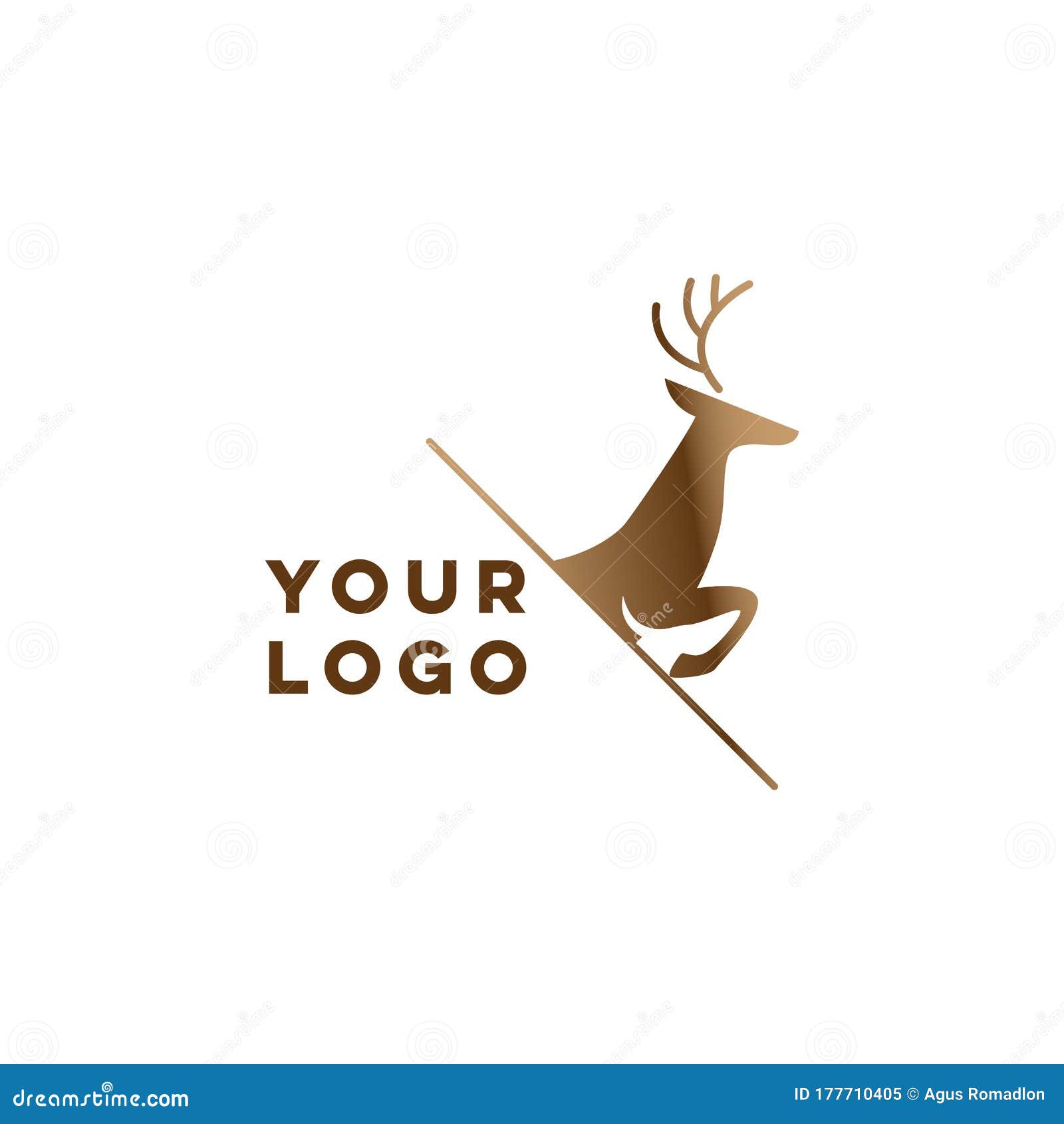 Deer Logo Vector Illustration, Wildlife Logo Stock Vector ...