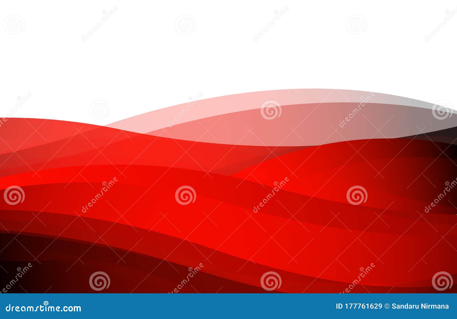 Abstract Red Wave Background Vector Red Tone Abstract Decorative Vector ...