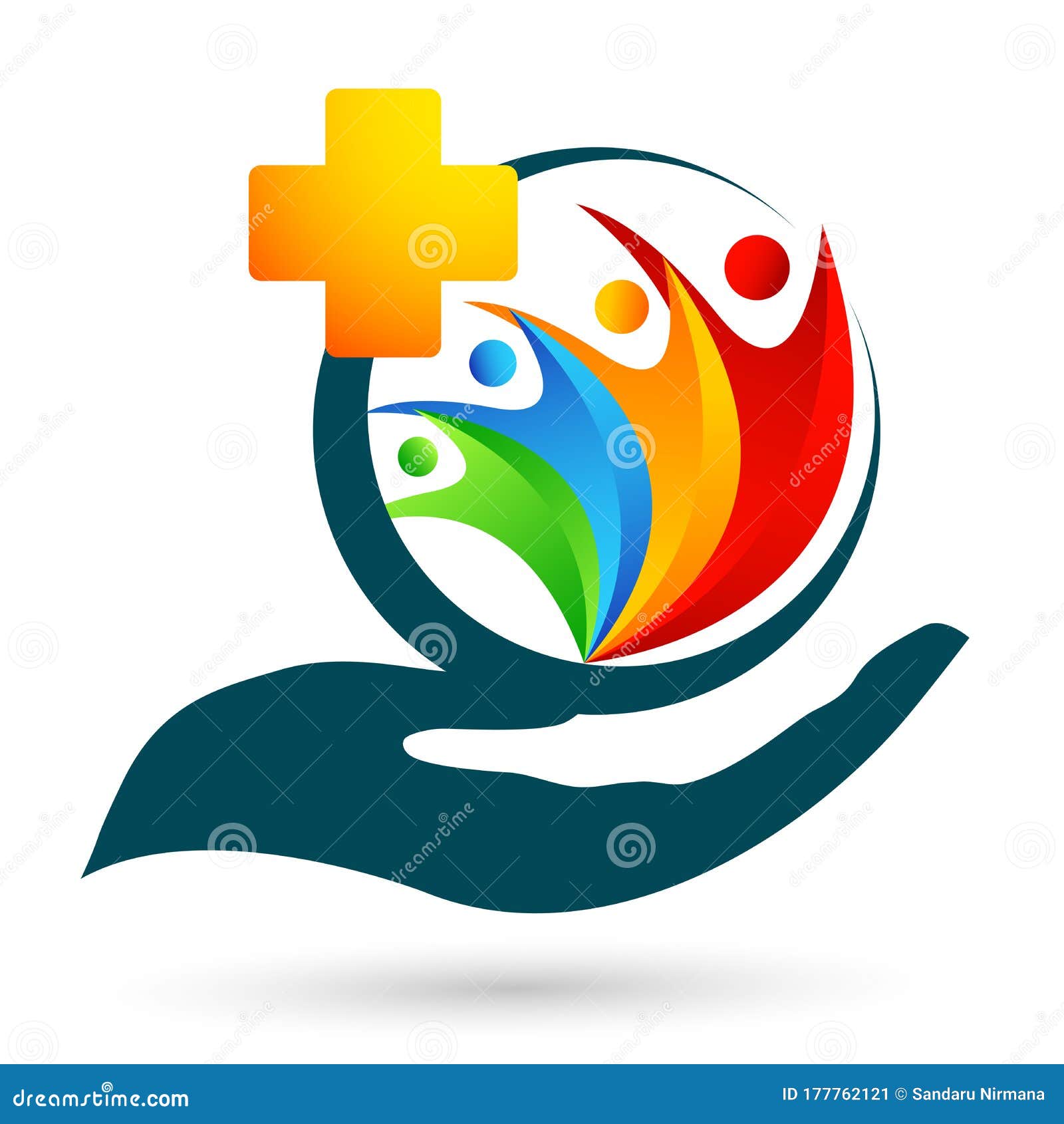 People Family Medical Care Logo Icon Winning Happiness Health Together ...