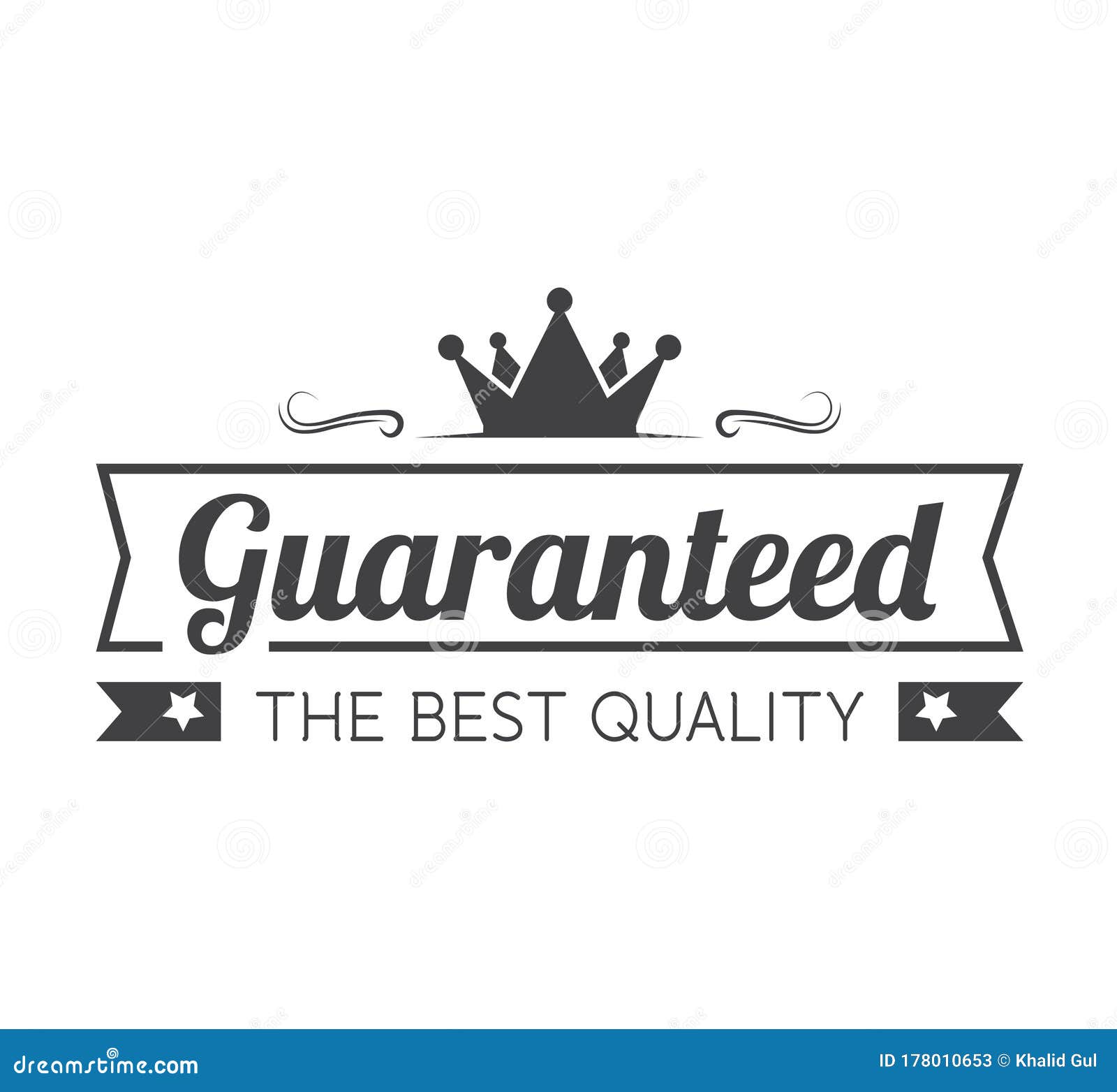 Guaranteed Sign Sticker in Vector File Stock Illustration ...