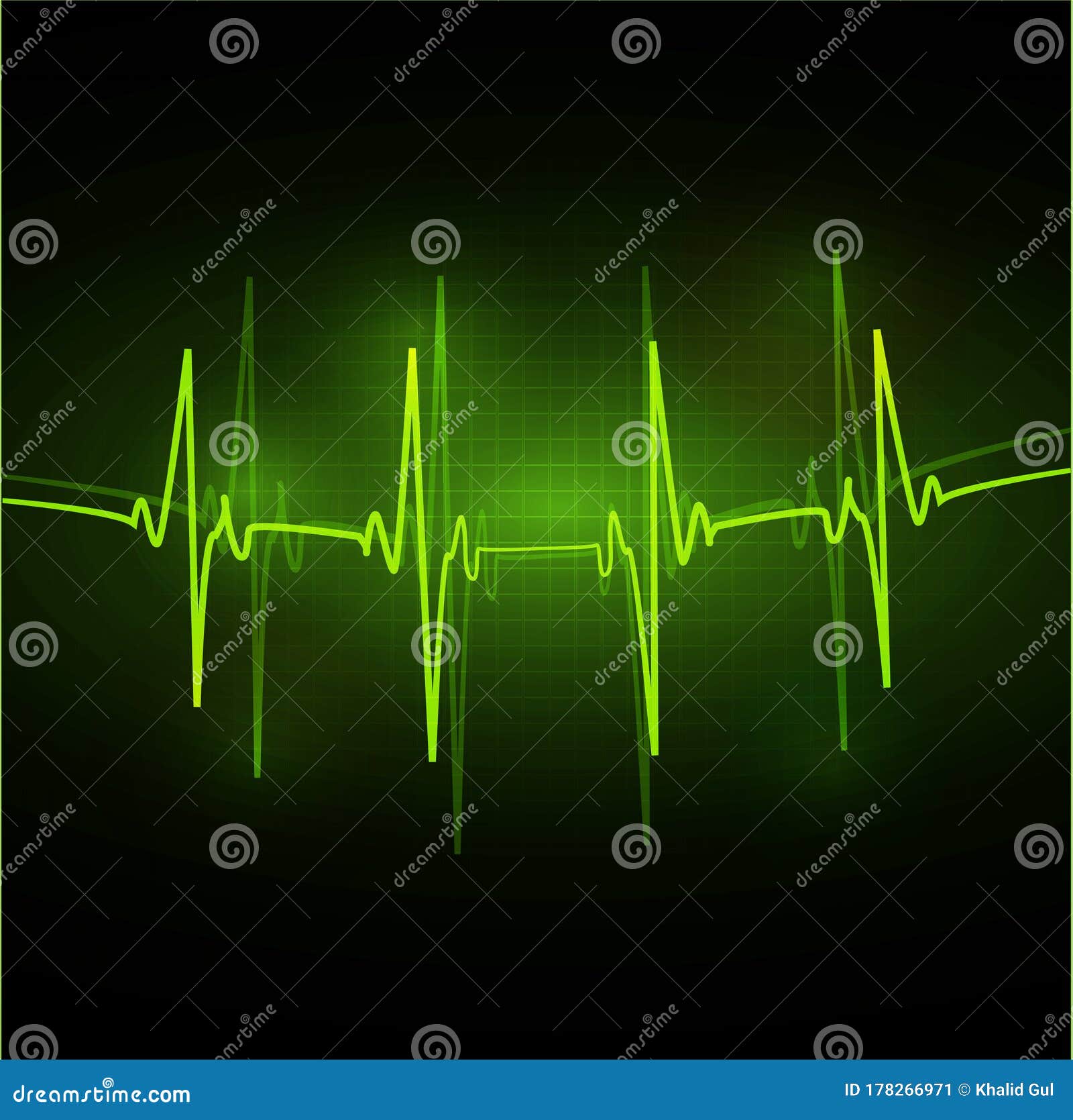 ECG in Vector File Red Color Stock Illustration - Illustration of ...