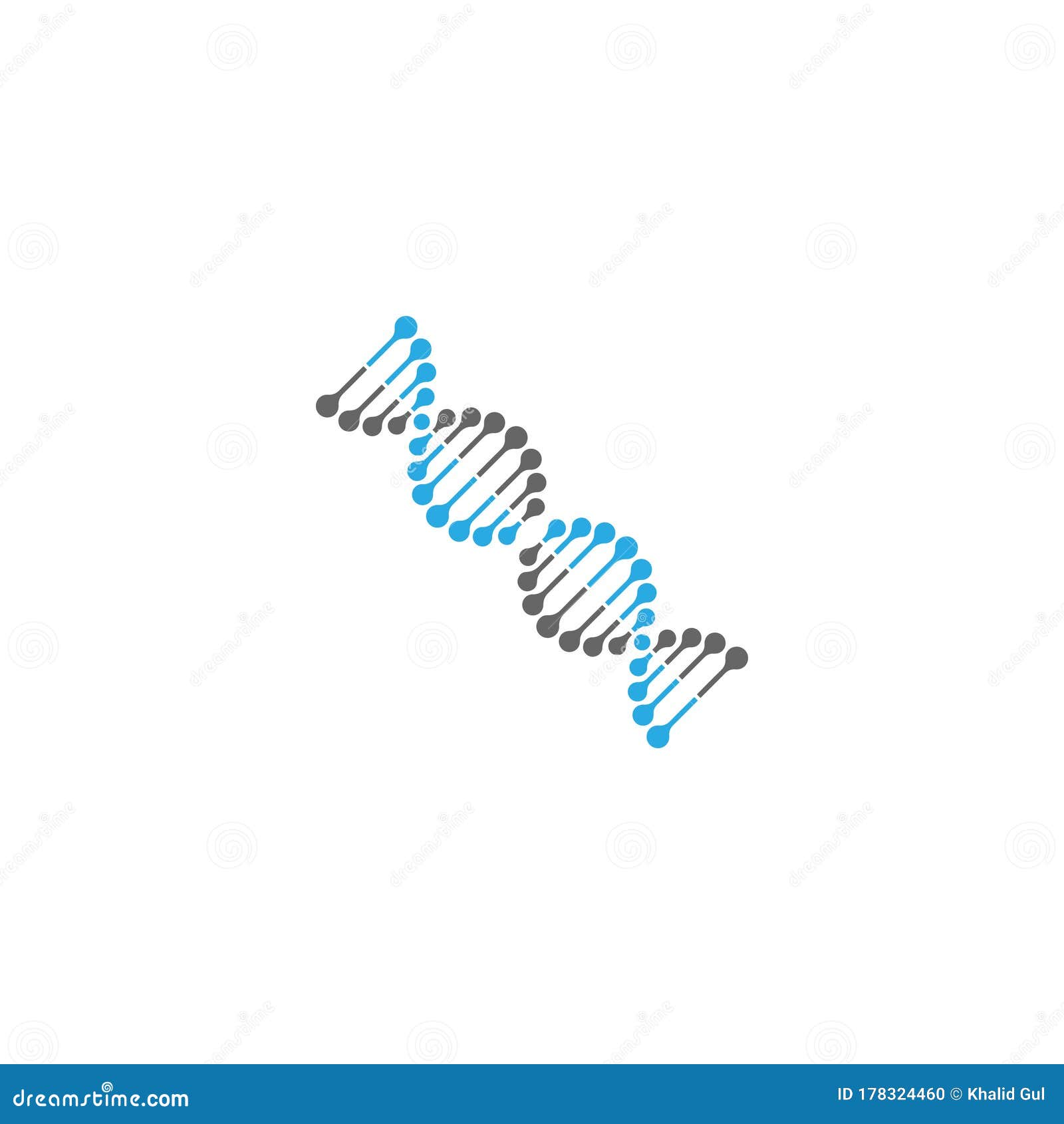 DNA Helix Icon, with a Simple Modern Look Stock Illustration ...