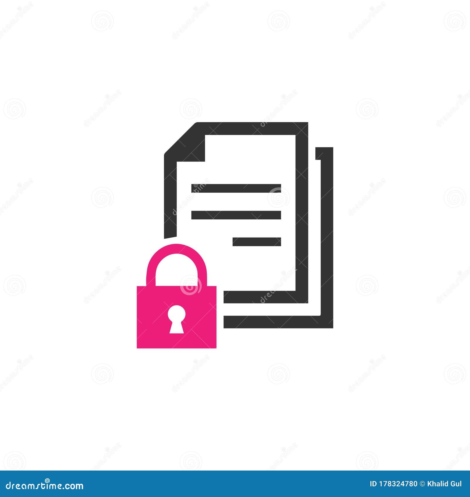 File Security Icon. Trendy Flat Vector File Security Icon On White ...
