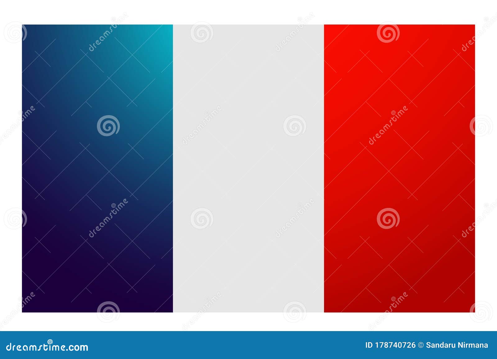 France Flag Abstract Vector Simple Flat Icon Country Europe ...
