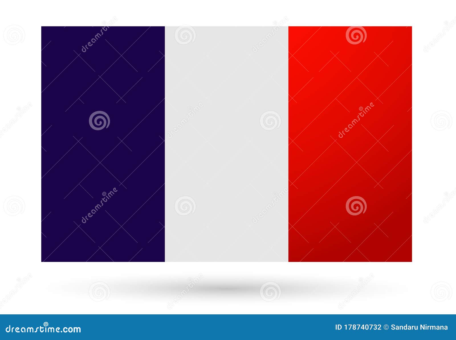 France Flag Abstract Vector Simple Flat Icon Country Europe ...