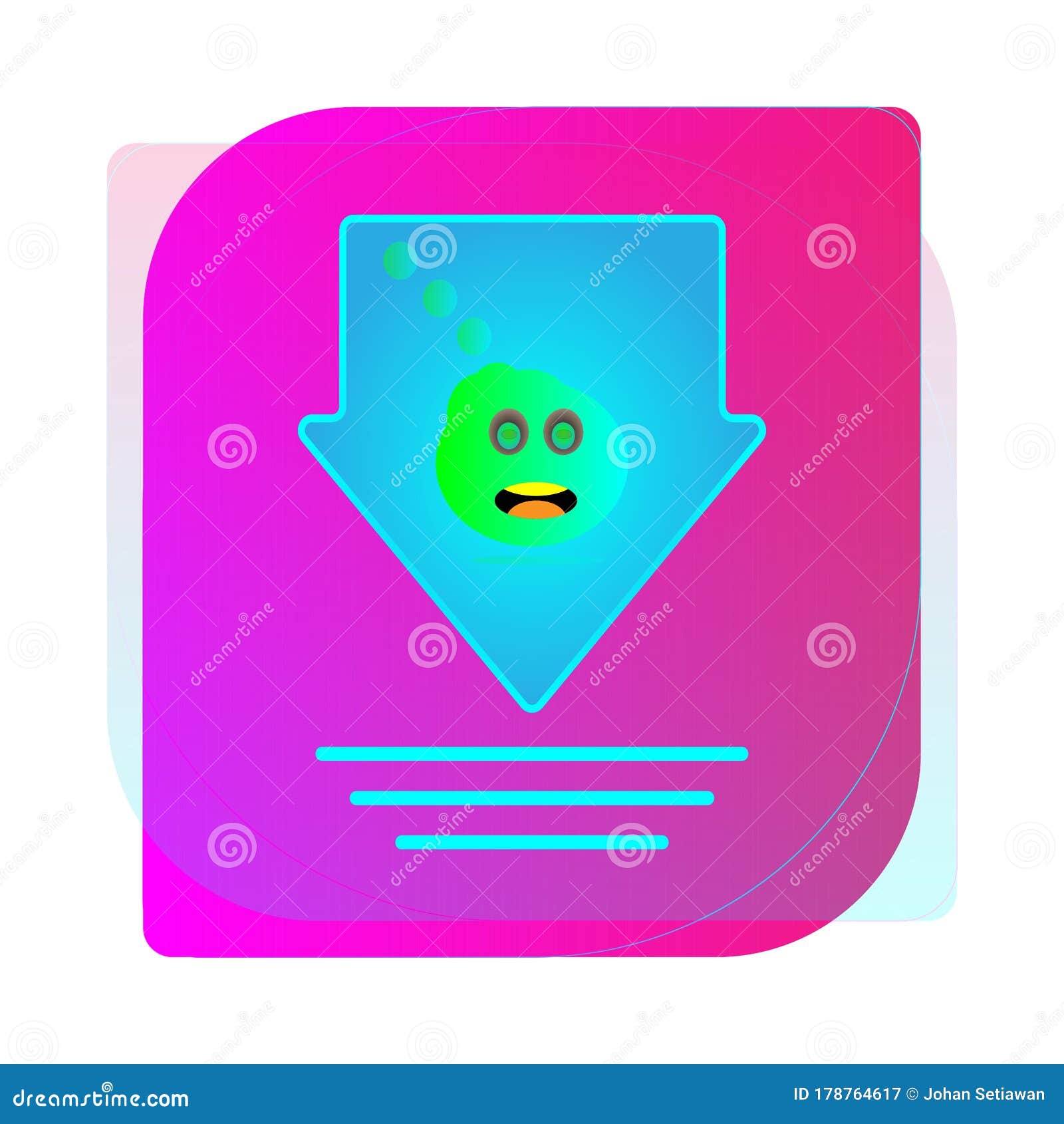 Unduh Icon Design Icon Unduh Stock Vector - Illustration of phone ...