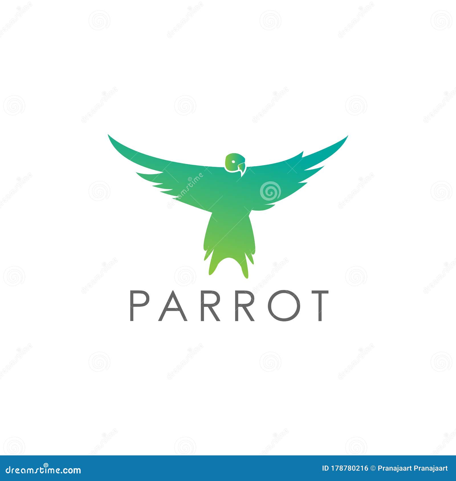 Parrot Logo Beautiful Illustration Vector Design Stock Vector ...