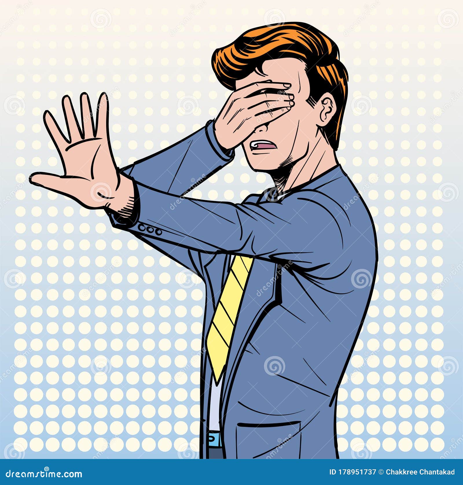 Businessmen Refuse To Agree. Not OK. People Disagree. Illustration ...