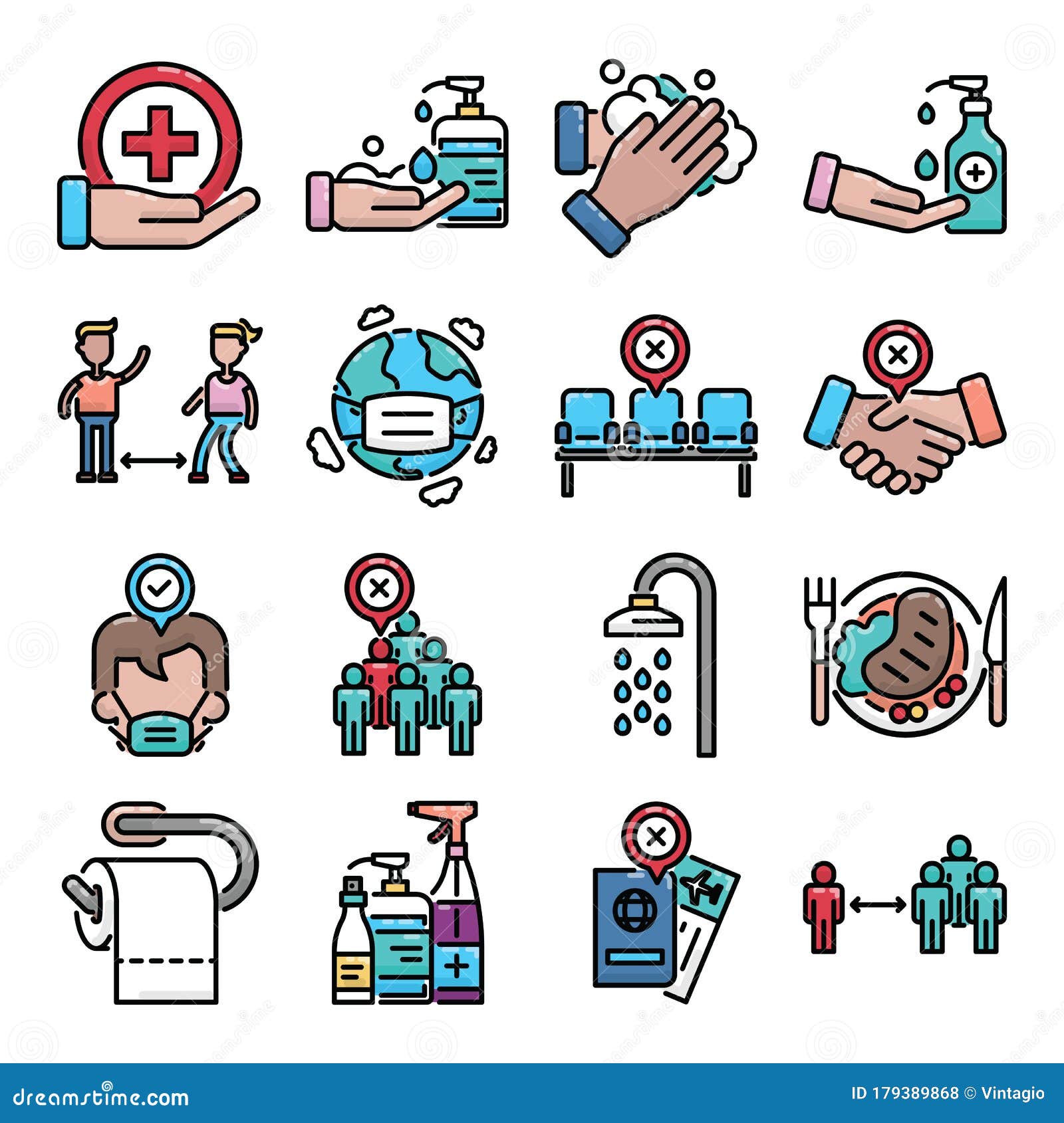 Virus Prevention Icon stock vector. Illustration of designn - 179389868