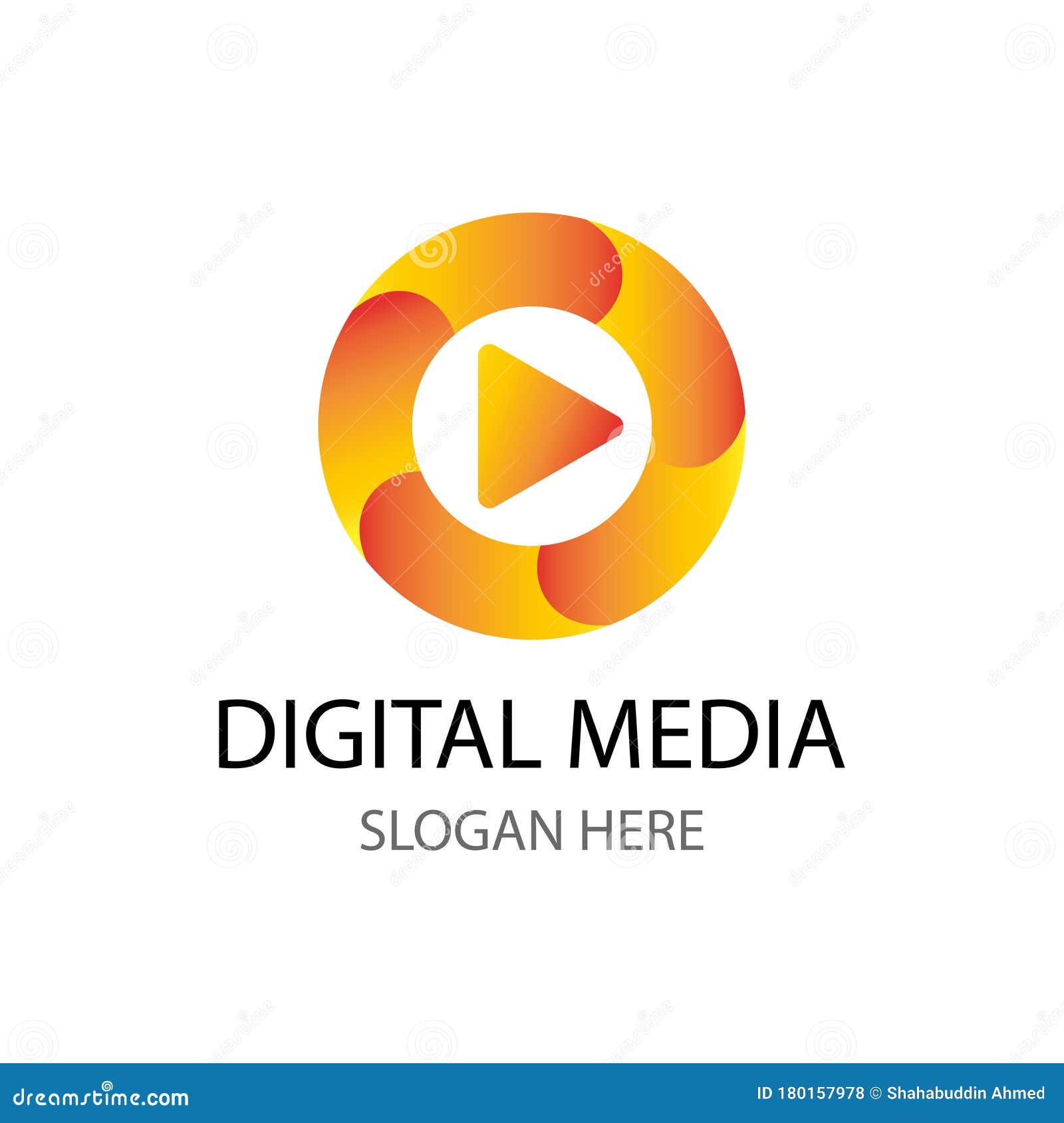 Media Logo. Digital Media Vector Design. Video Icon. Stock Vector ...
