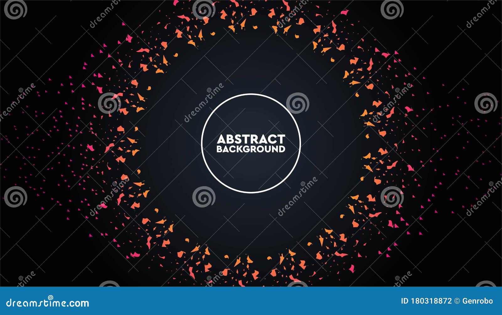 Dynamic Abstract Flow Particles Background Template. Stock Vector ...
