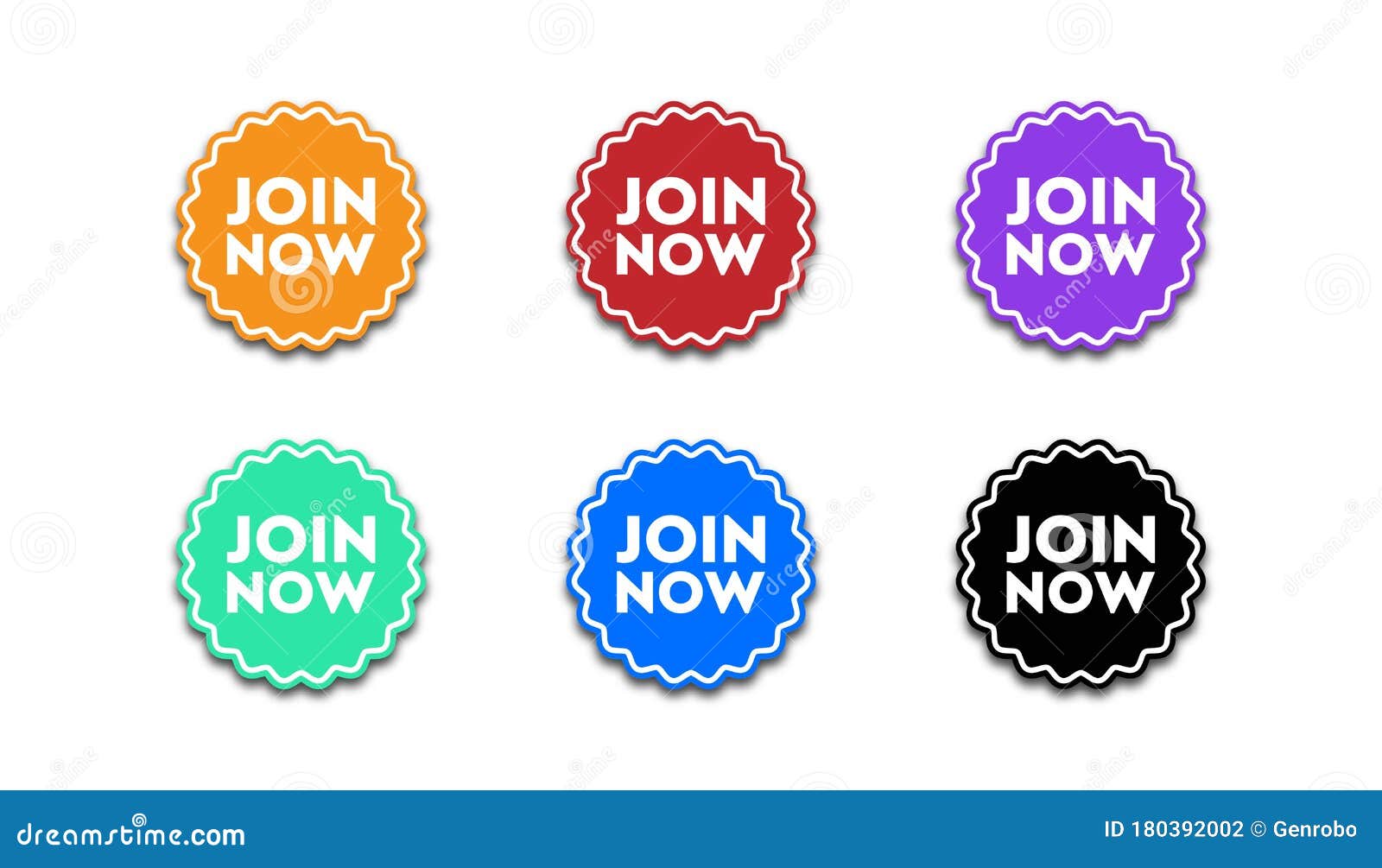 Join Now Badge Vector Illustration. Stock Illustration - Illustration ...