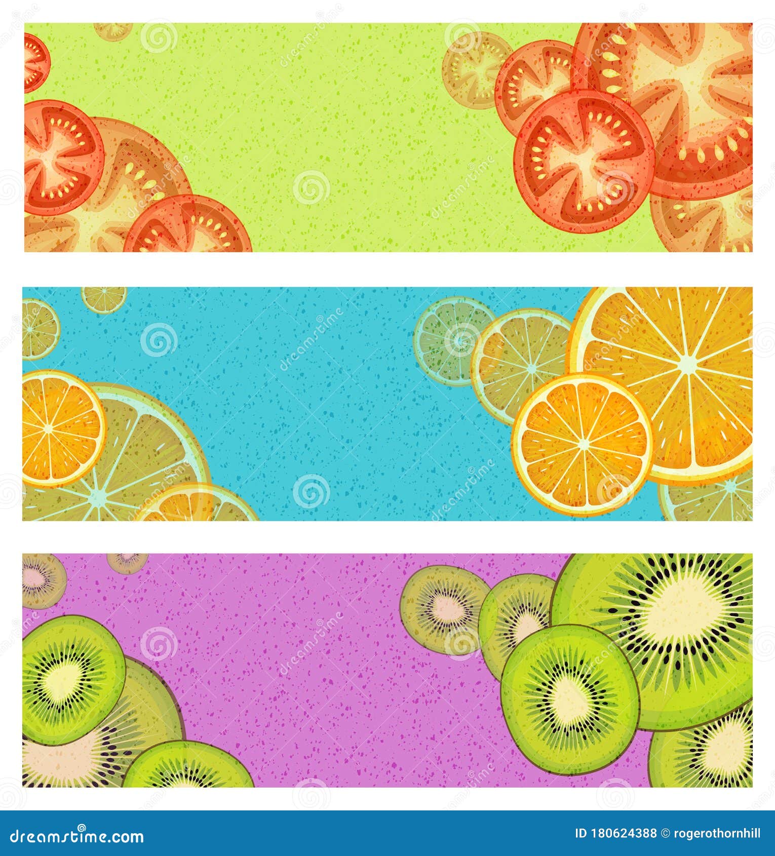 Kiwi. Set Of Posters Of Fruits And Vegetables In A Abstract Draw Design ...
