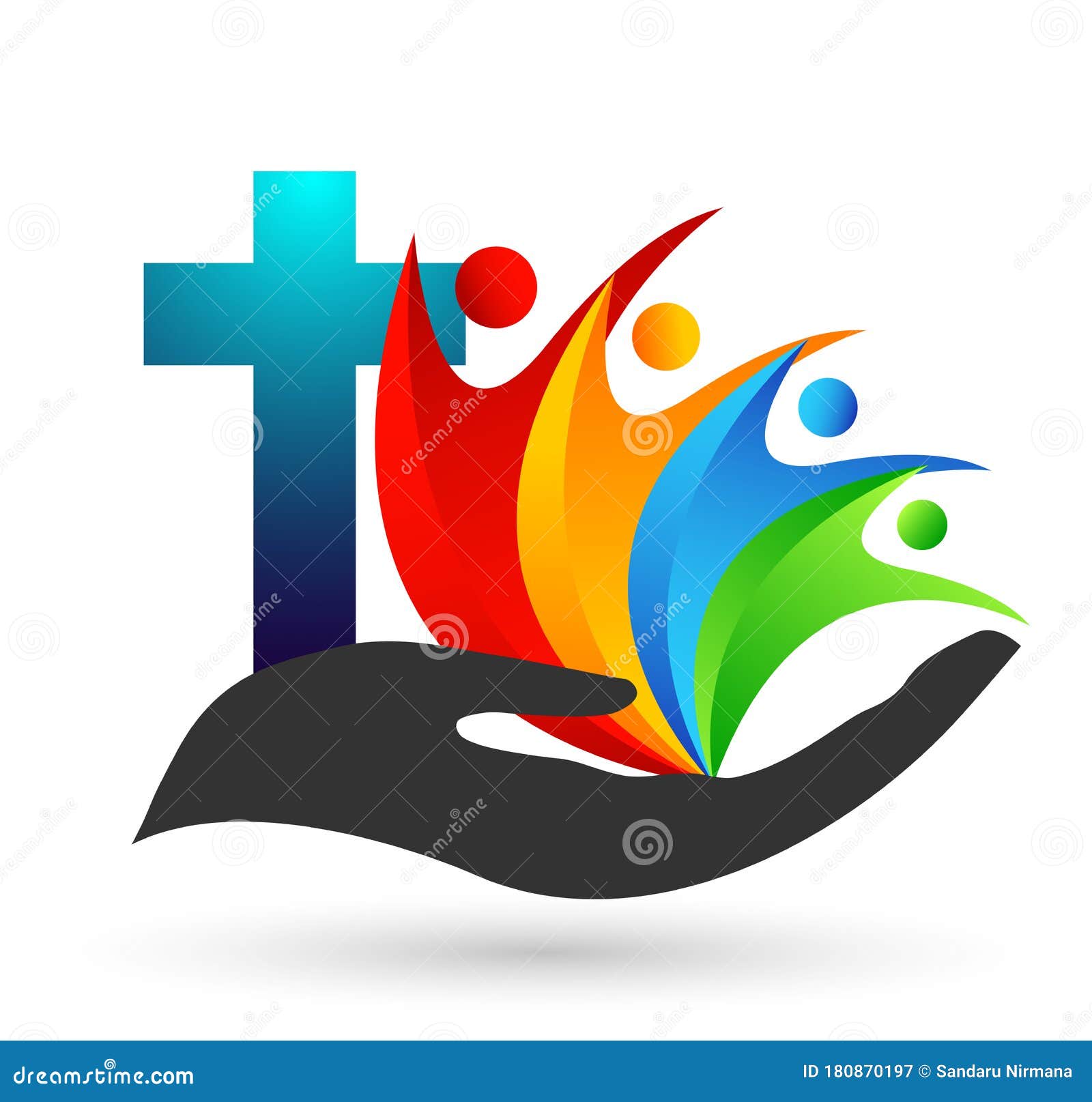 Family Church People Union Care Love Logo Design Icon on White ...