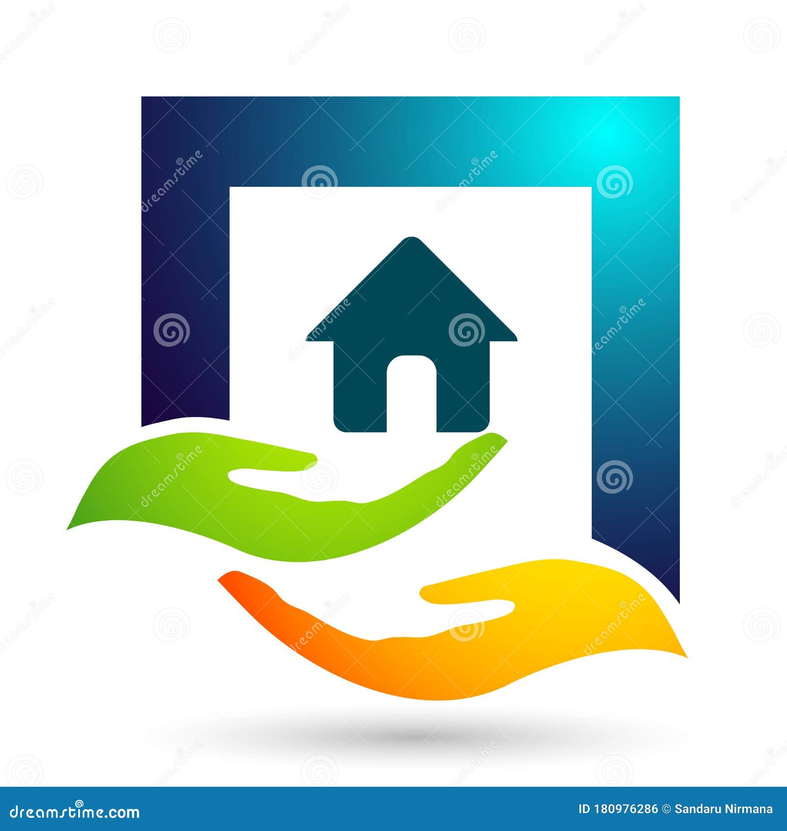 Helping Hands Home House Family Care Hands Logo Icon Vector Designs on ...