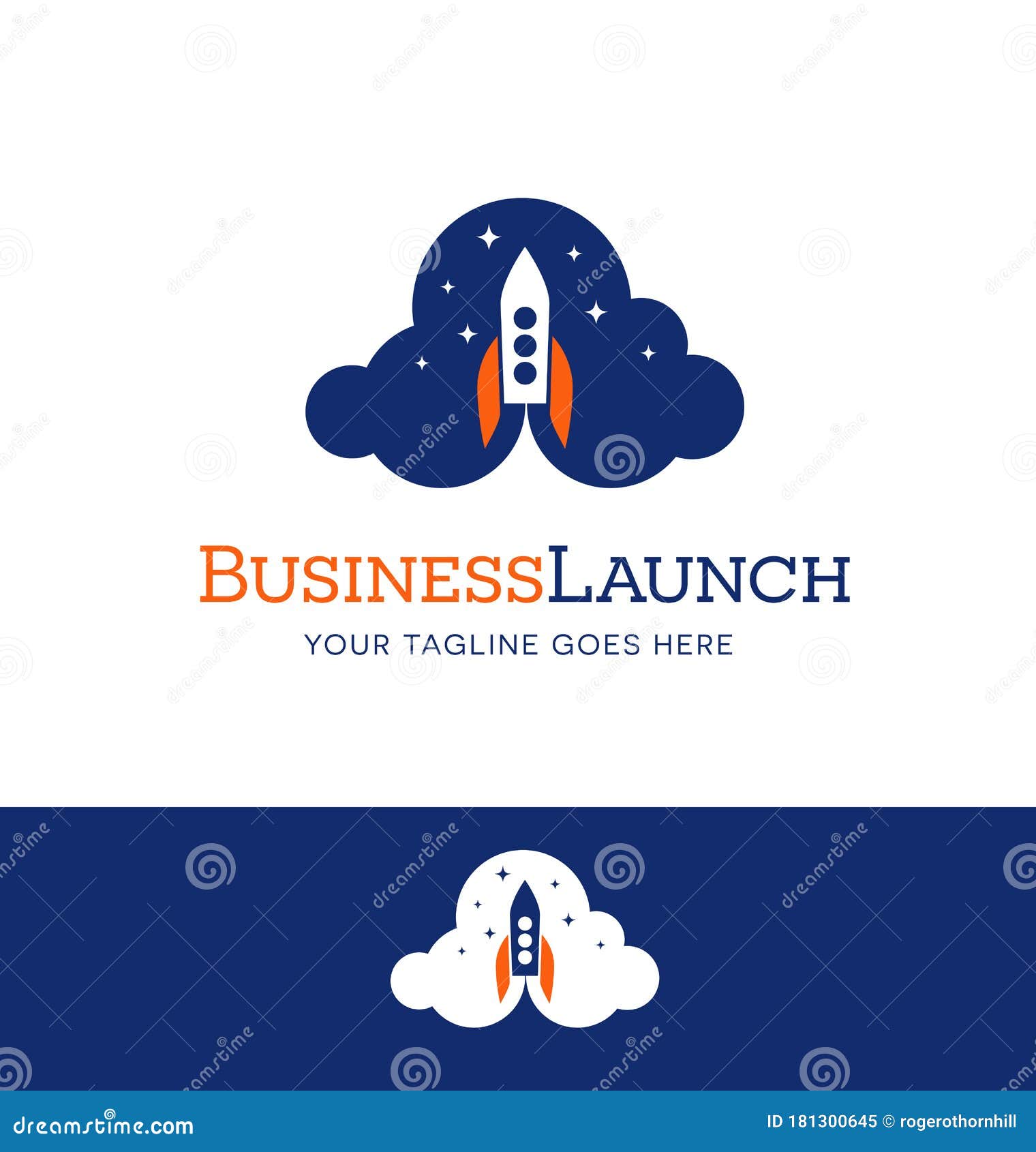 Startup Logo. Business Launch Perfect Idea Spaceship Rocket Shuttle ...