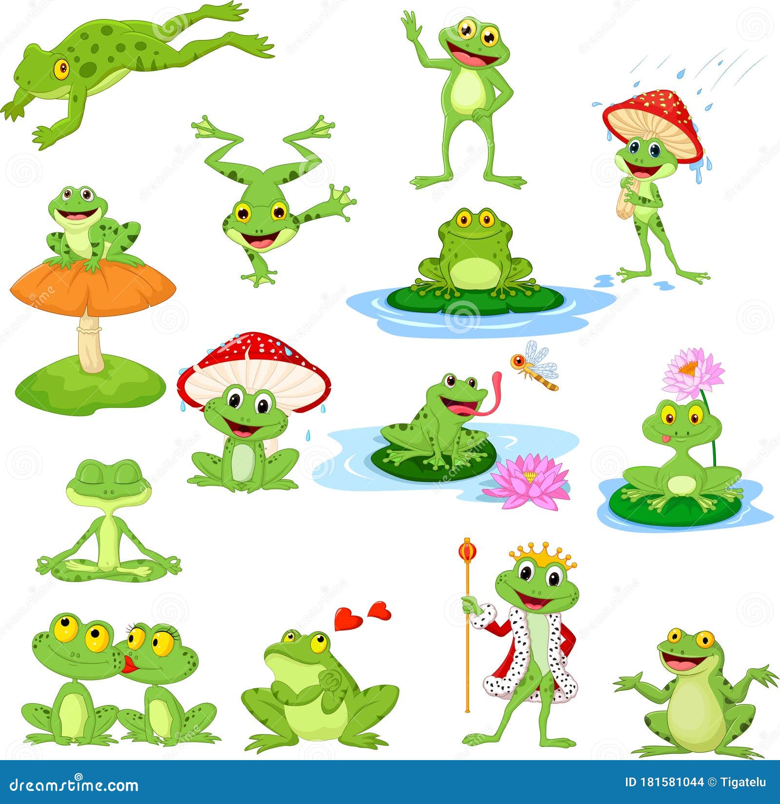 Bullfrog Cartoon Character. Funny Vector Illustration | CartoonDealer ...