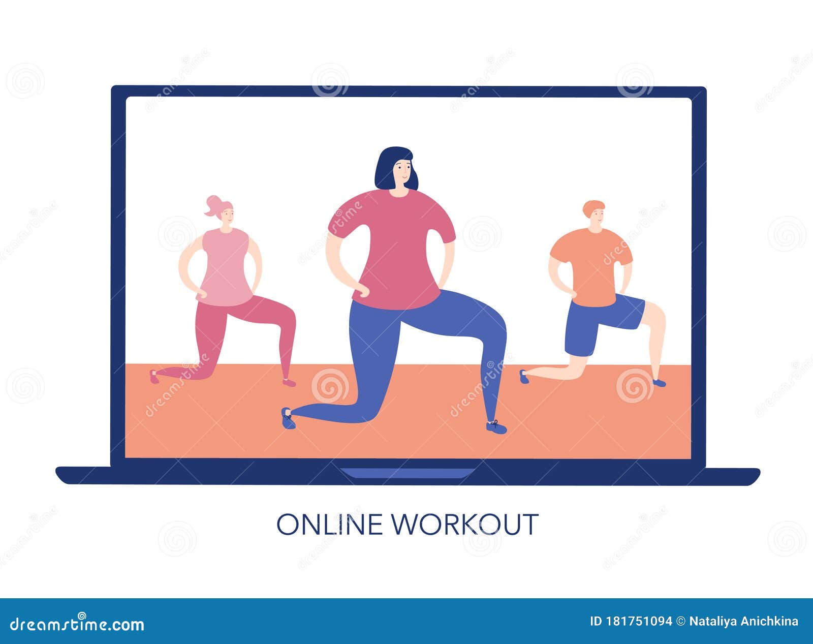 Group Fitness Line Icon Concept. Group Fitness Vector Linear ...