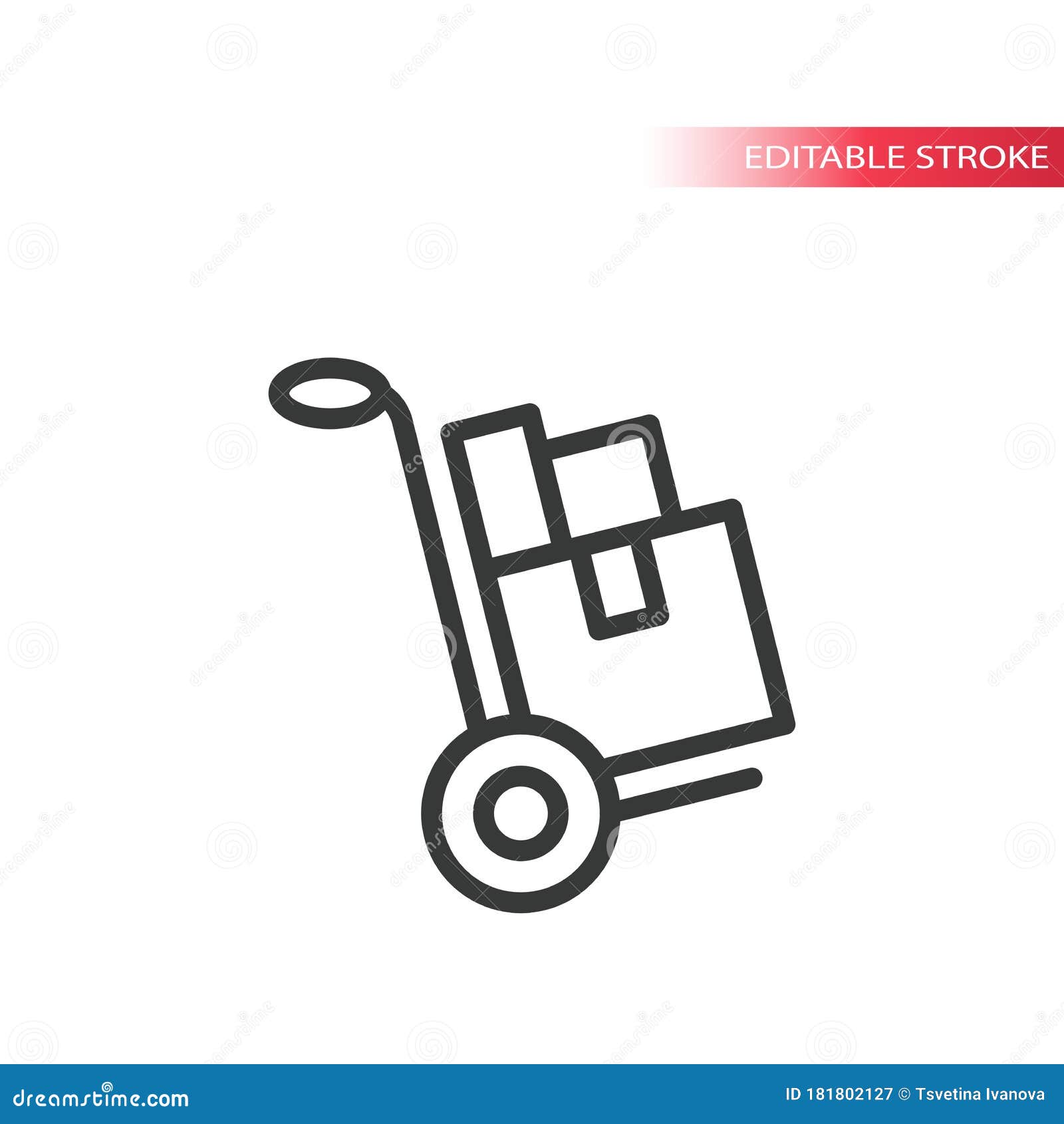 Push Cart Escalator Travelator Trolley Man Person Pushing Black White ...