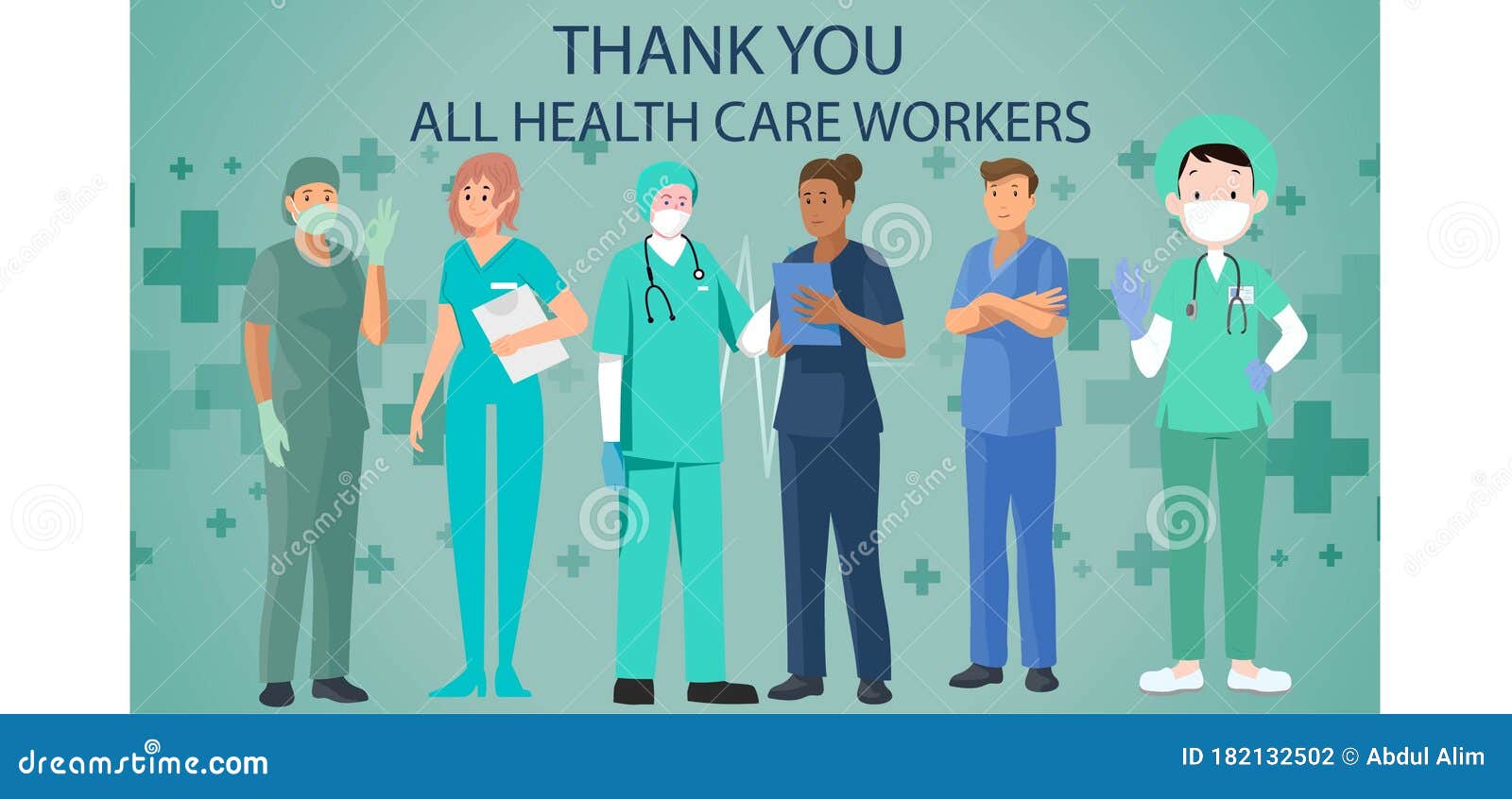 The doctor is a hero stock vector. Illustration of male - 182132502