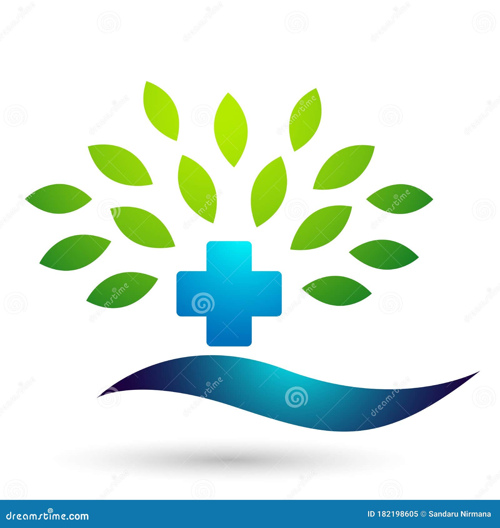Medical Tree Health Care Wellness Medical Logo Icon on White Background ...