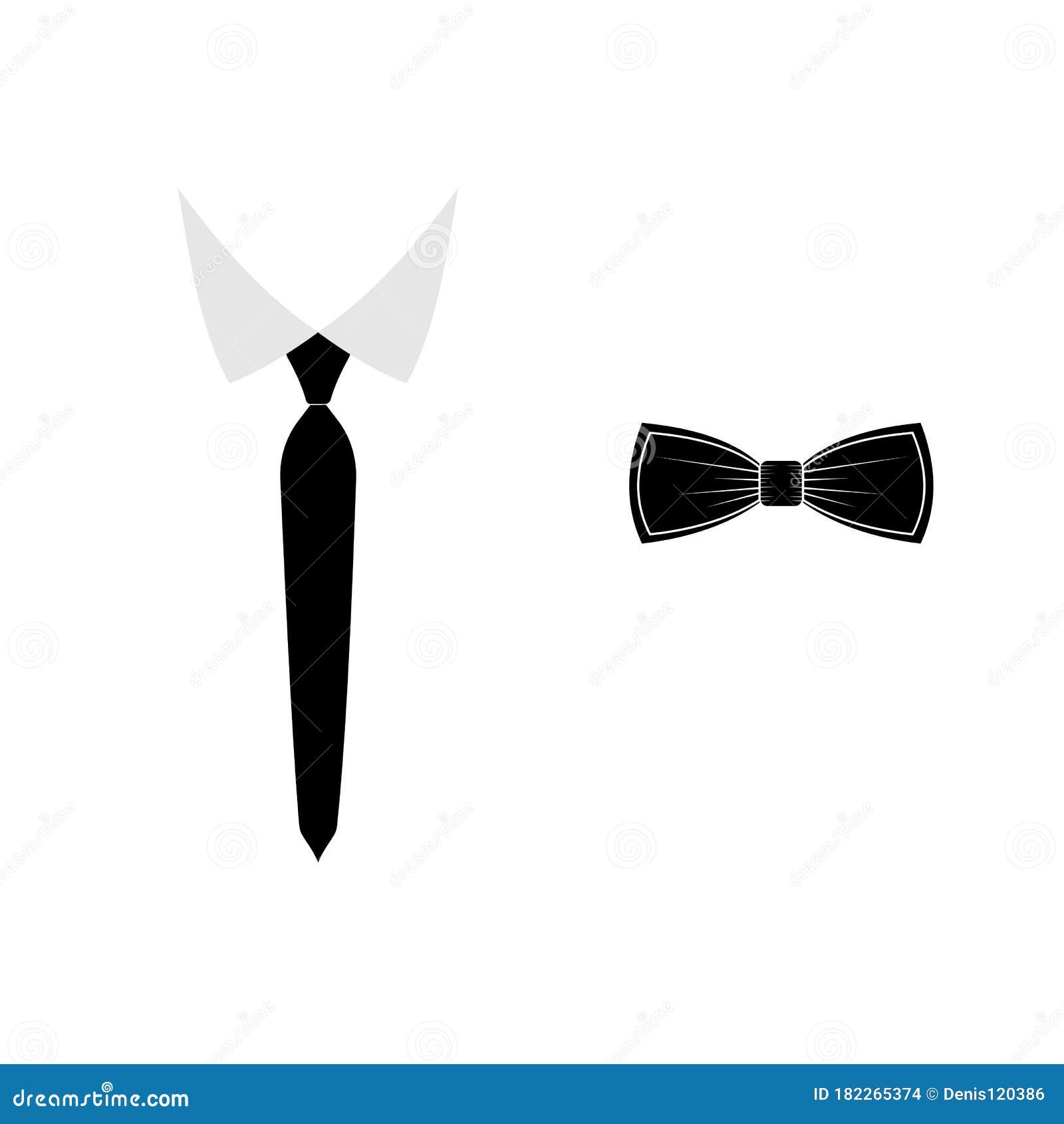 Tie. Clothing Elements, Vector Illustration Stock Vector - Illustration ...