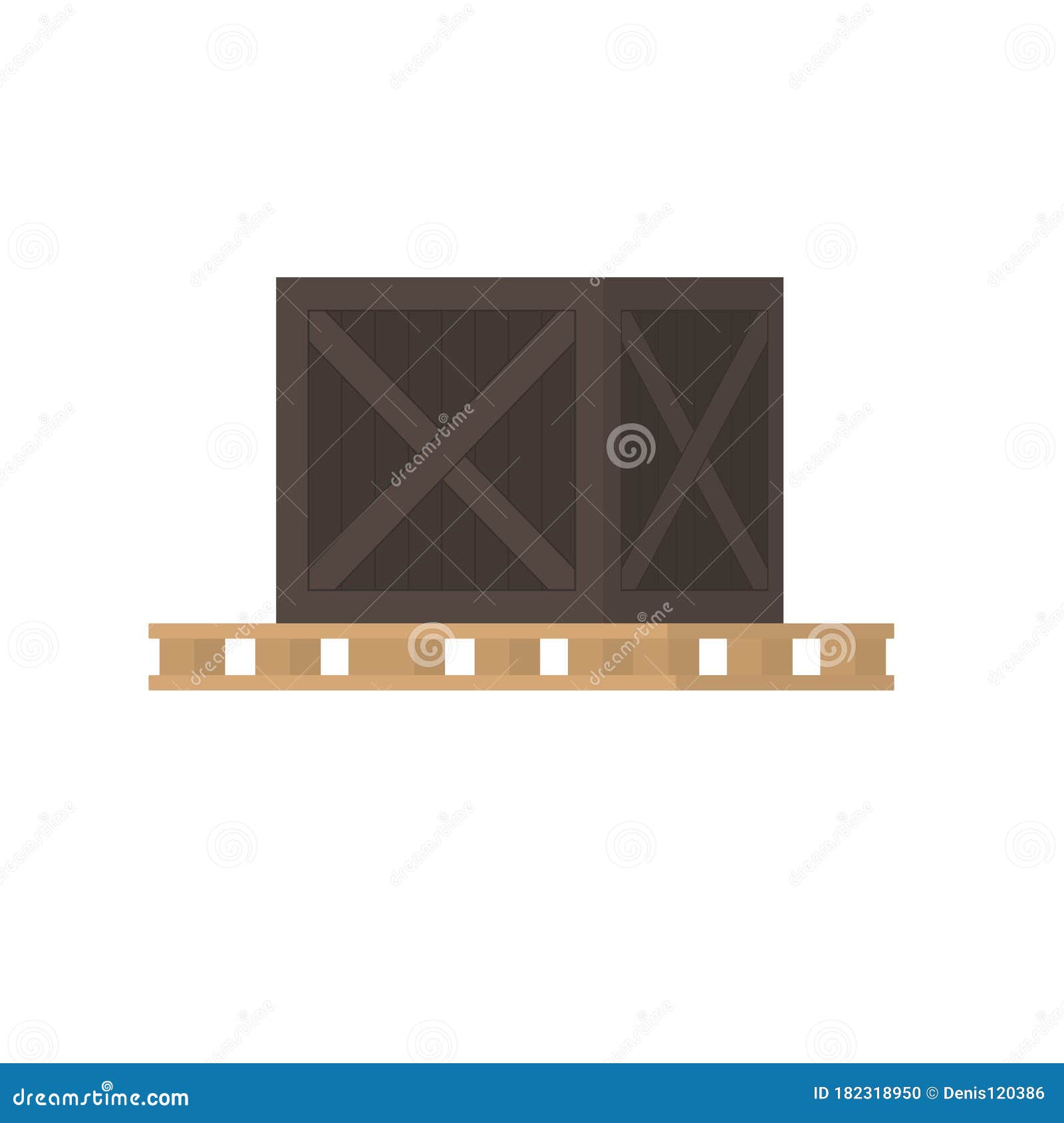 Pallet. Pallet with Boxes, Vector Illustration Stock Vector ...