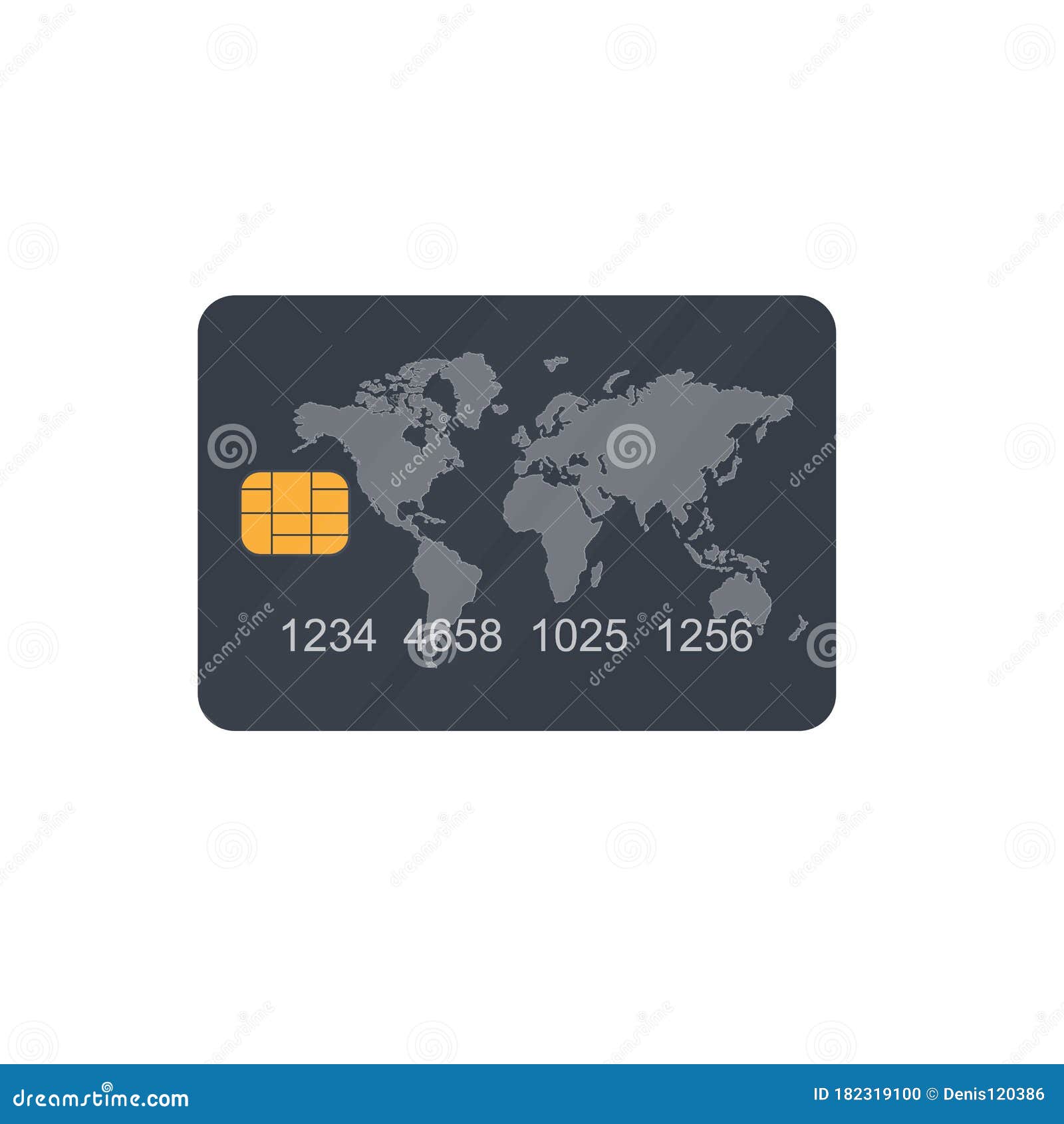 Bank Card. Credit Card Design, Vector Illustration. Bank Card Stock ...