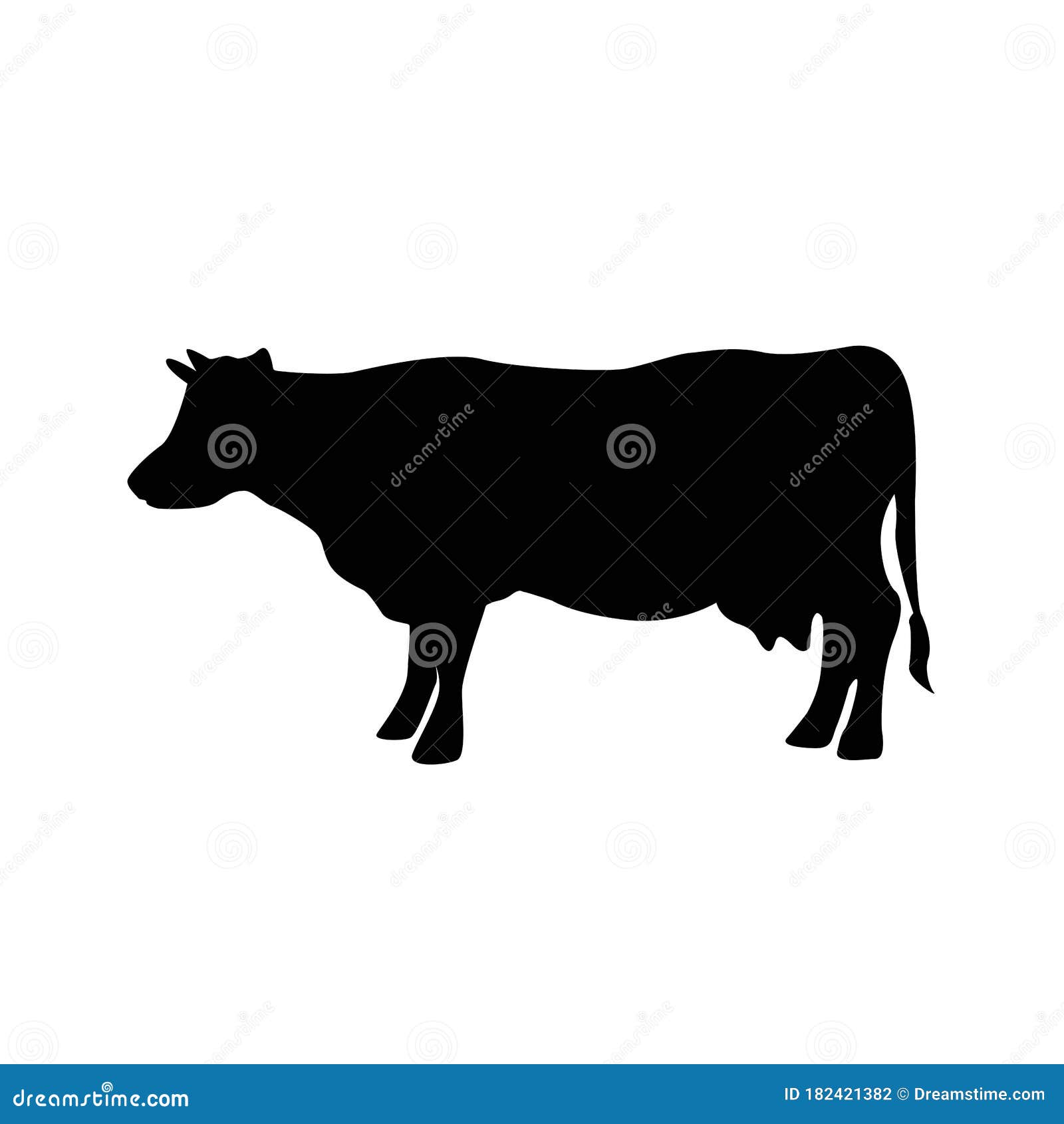 Cow Icon Vector on White Background Stock Vector - Illustration of ...