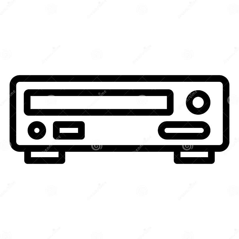 Cd Rom, Disk Rom Line Style Vector Icon Which Can Easily Modify or Edit ...