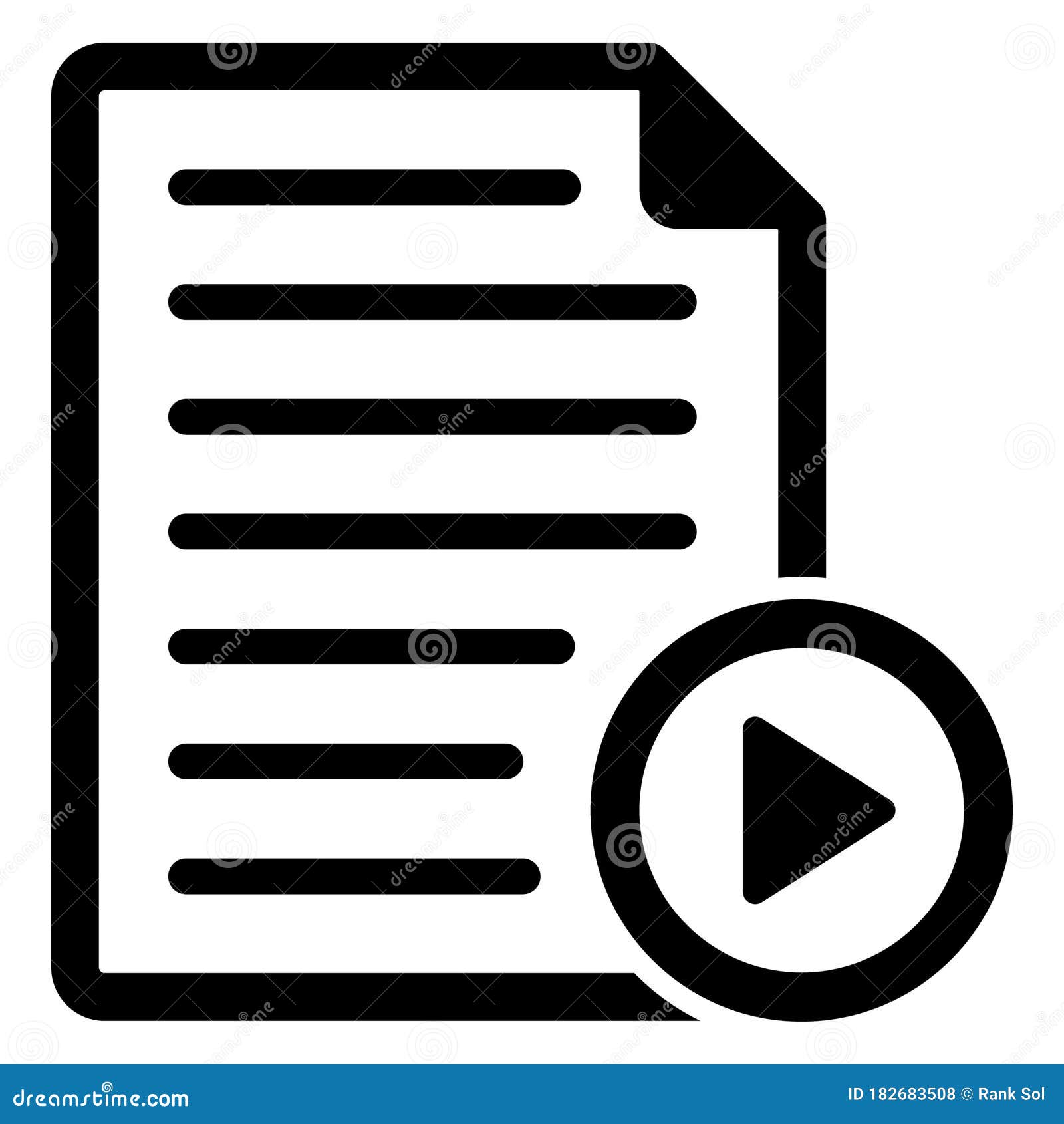 Media File, Multimedia Storage Line Style Vector Icon Which Can Easily ...