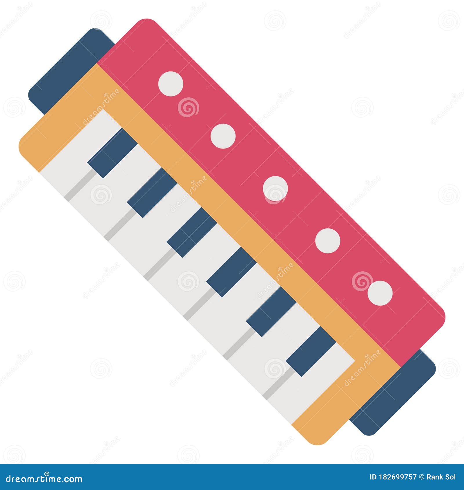 Aerophone, French Harp Line Style Vector Icon Which Can Easily Modify ...